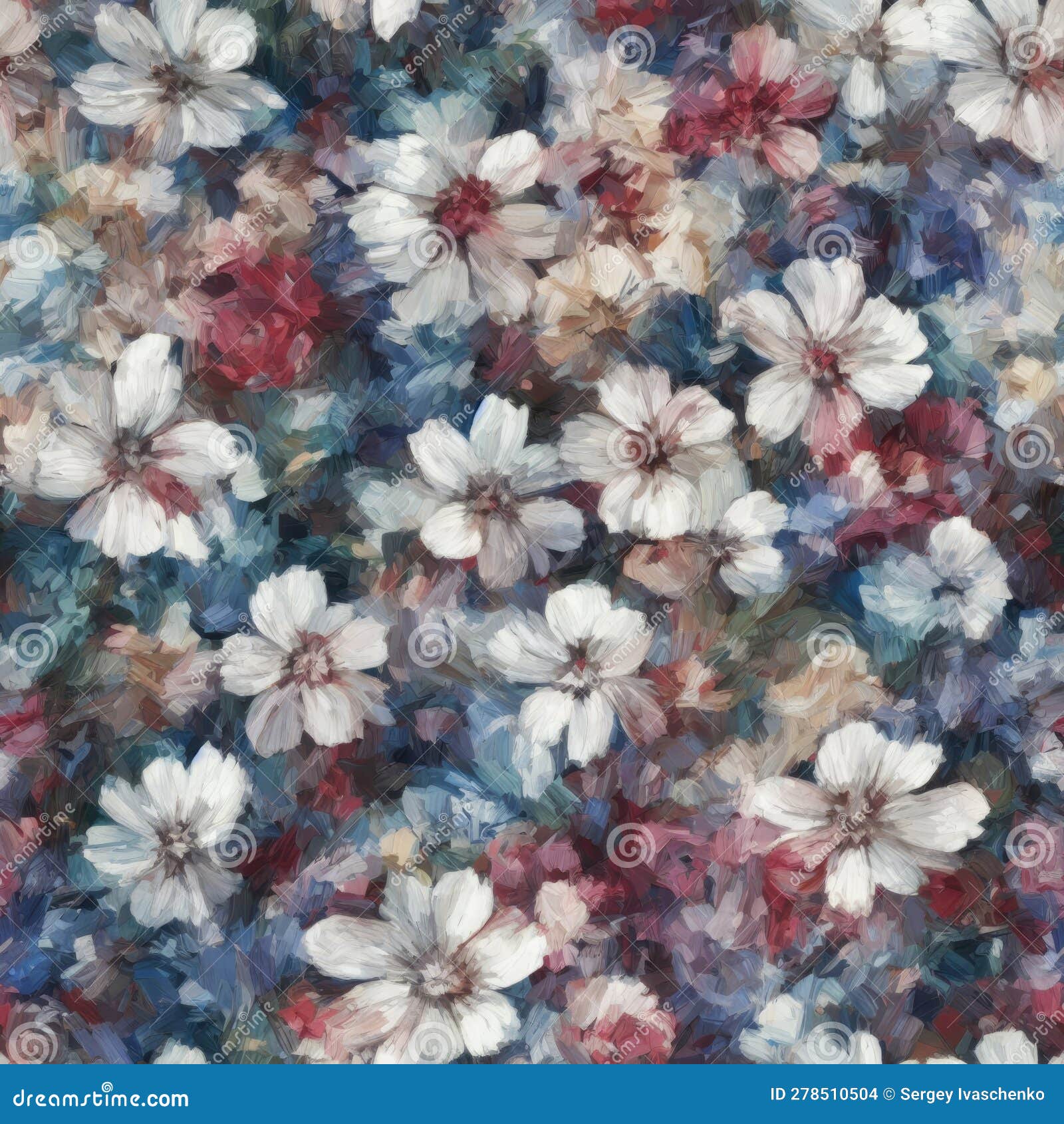 Flowers Abstract Illustration. Stock Illustration - Illustration of ...