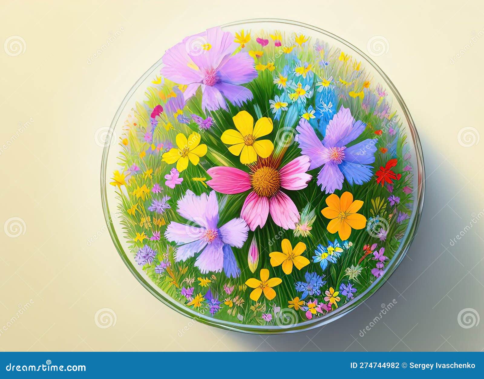 Flowers Abstract Illustration. Stock Illustration - Illustration of ...