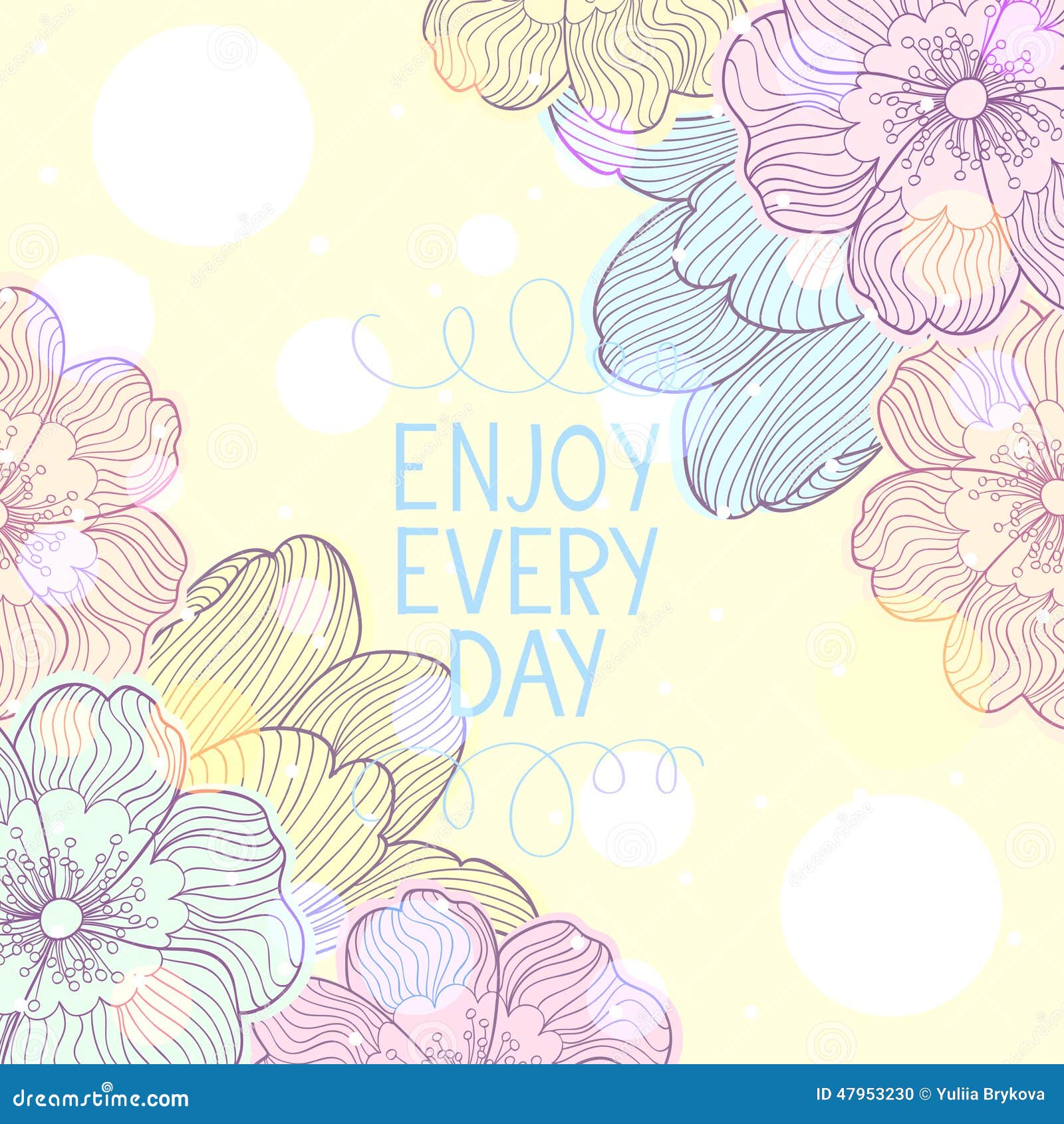 Flowers angular silhouette stock vector. Illustration of message - 47953230