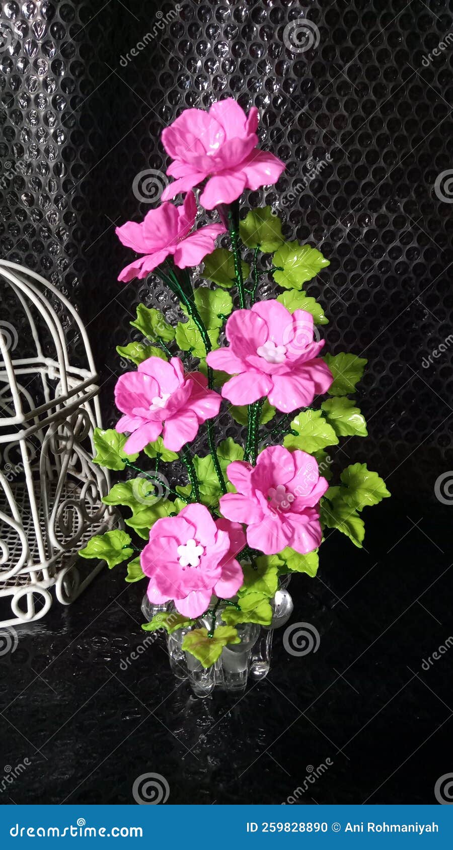 Flowers Artificial Handmade Stock Photo - Image of centrepiece, lilac ...