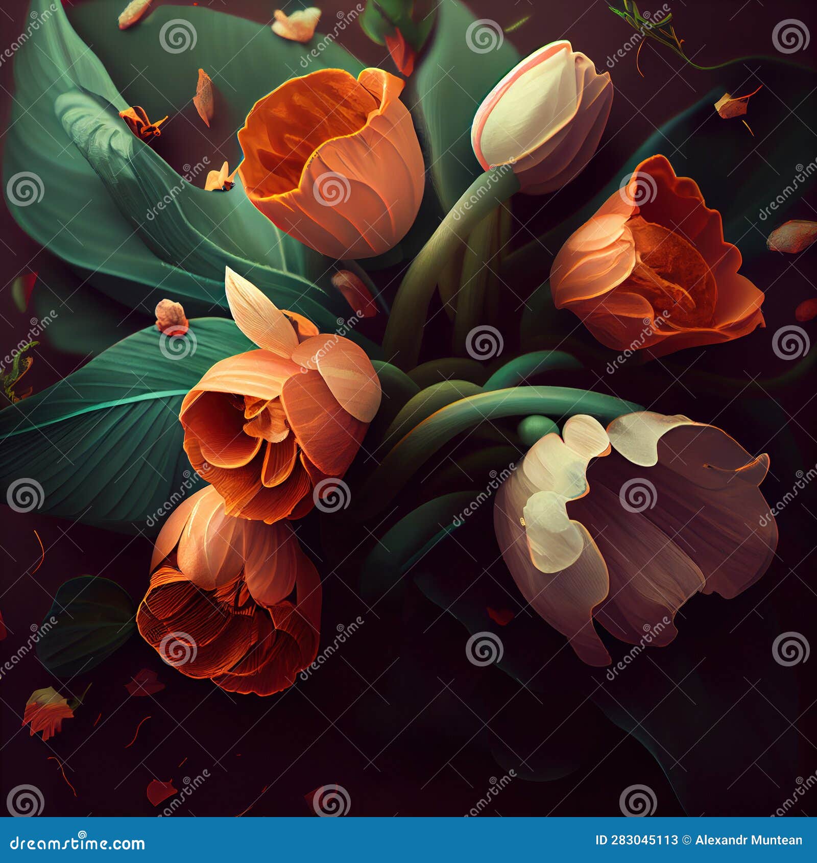 Flowers Background, Postcard for March 8. Stock Illustration ...