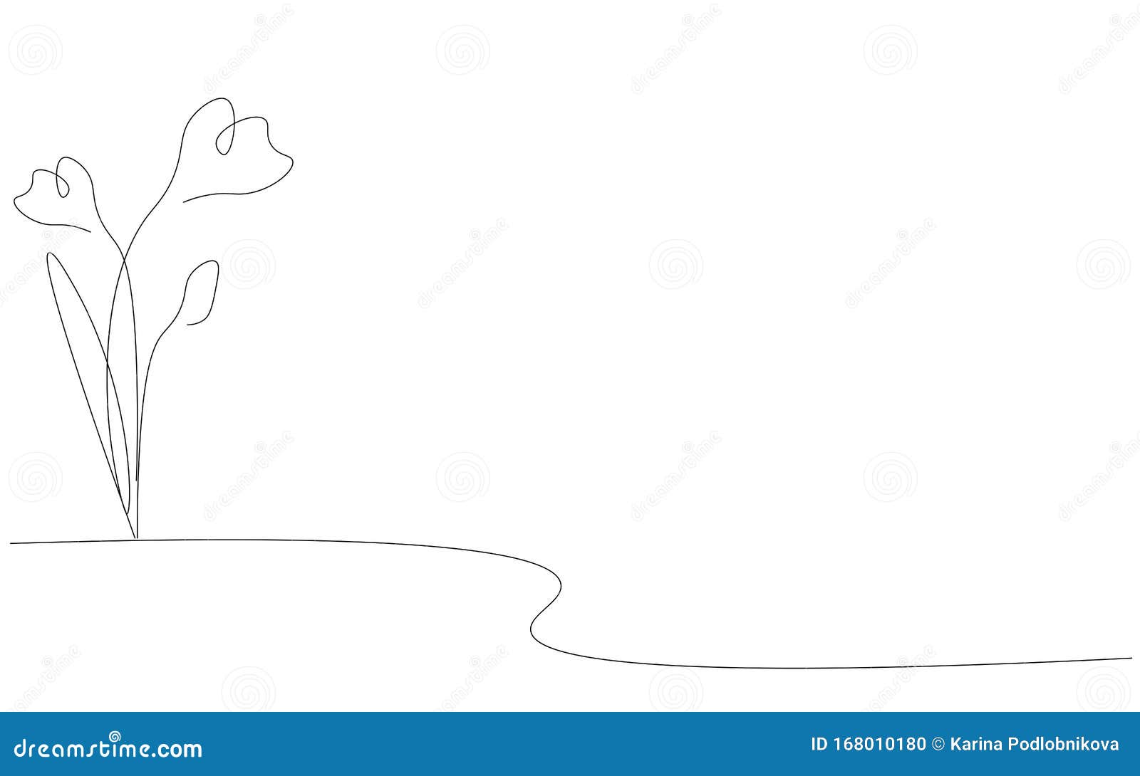 Flowers Background with Tulip. Vector Stock Vector - Illustration of ...