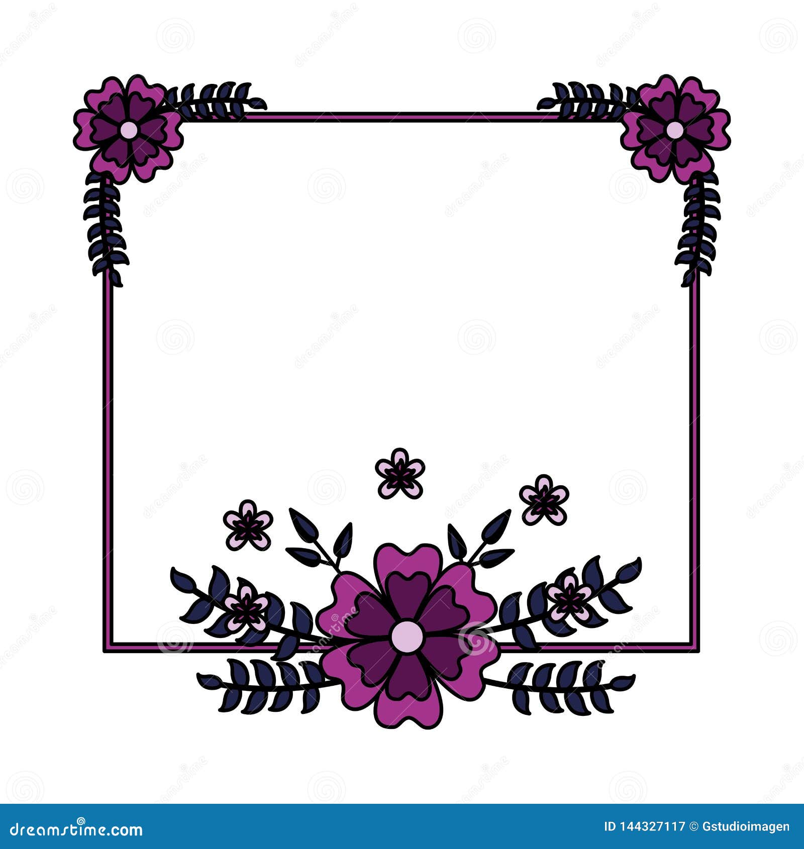 Flowers badge decoration stock vector. Illustration of decoration ...