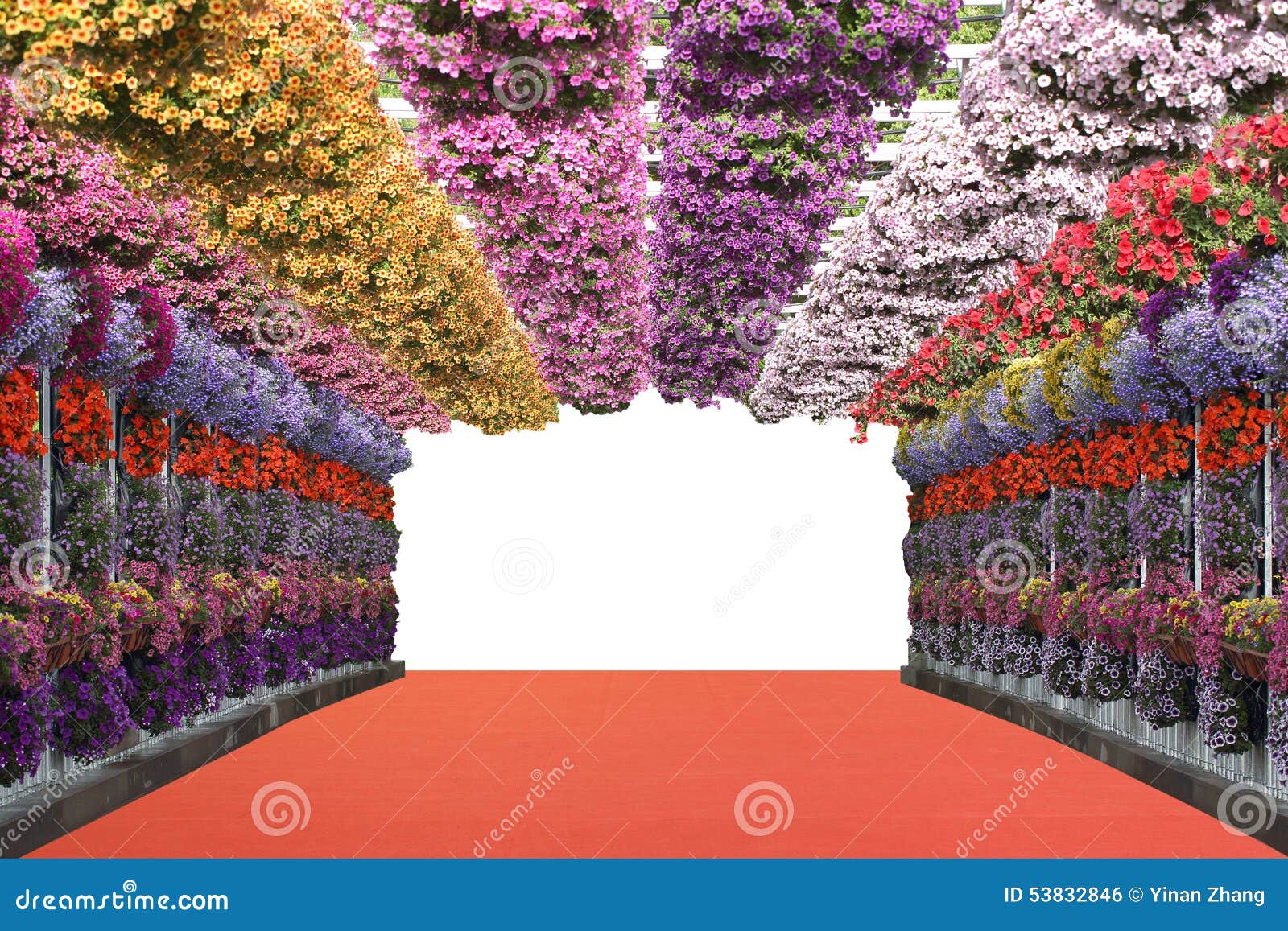 Flowers bridge stock illustration. Illustration of large - 53832846