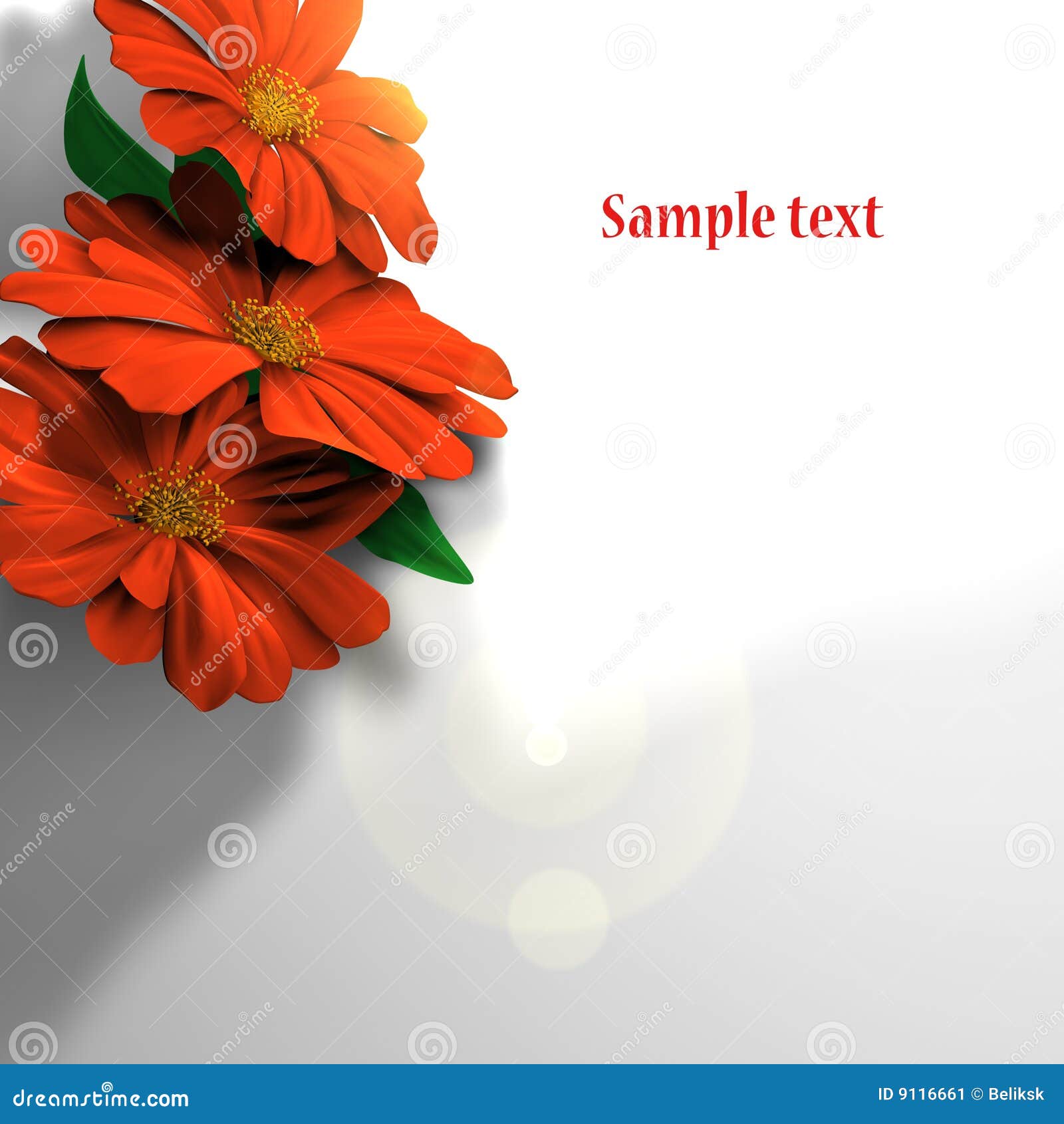 Flowers card stock illustration. Illustration of romantic - 9116661