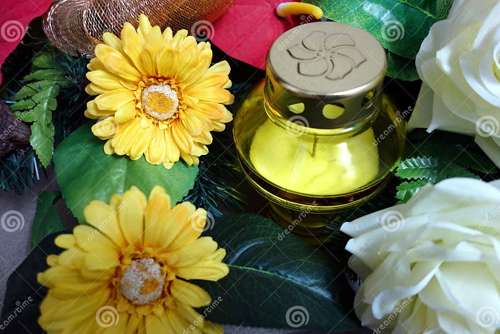 Flowers Composition and Yellow Snitch Stock Image - Image of sadness ...
