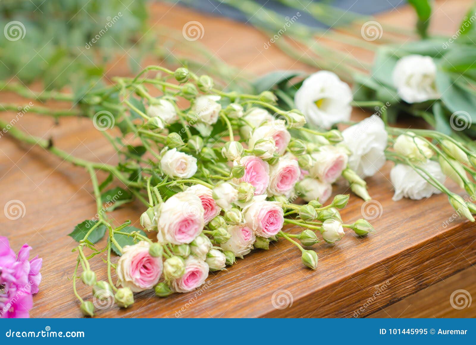 Flowers on counter top stock image. Image of marketplace - 101445995