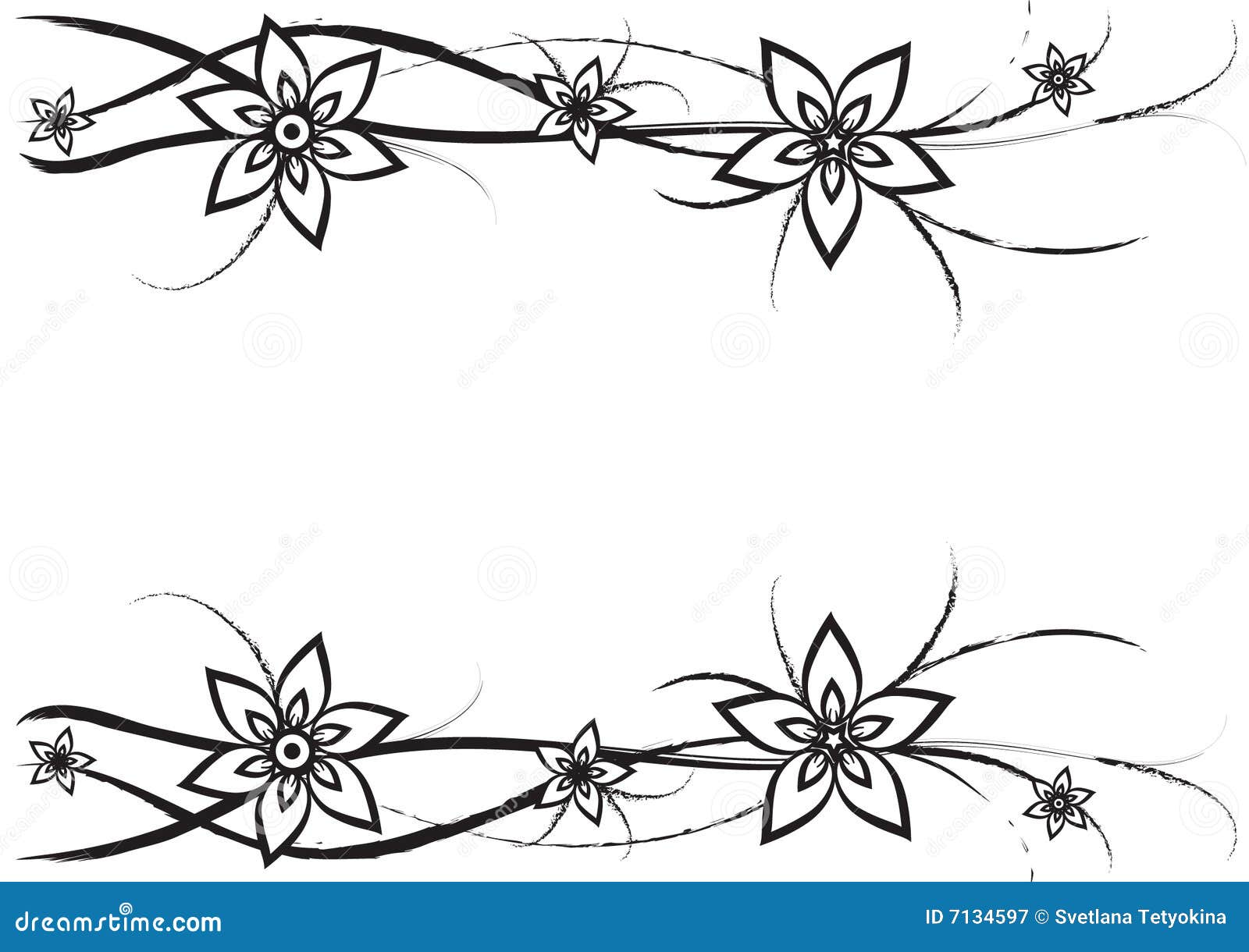 Flowers And Curves Royalty Free Stock Photography - Image: 7134597