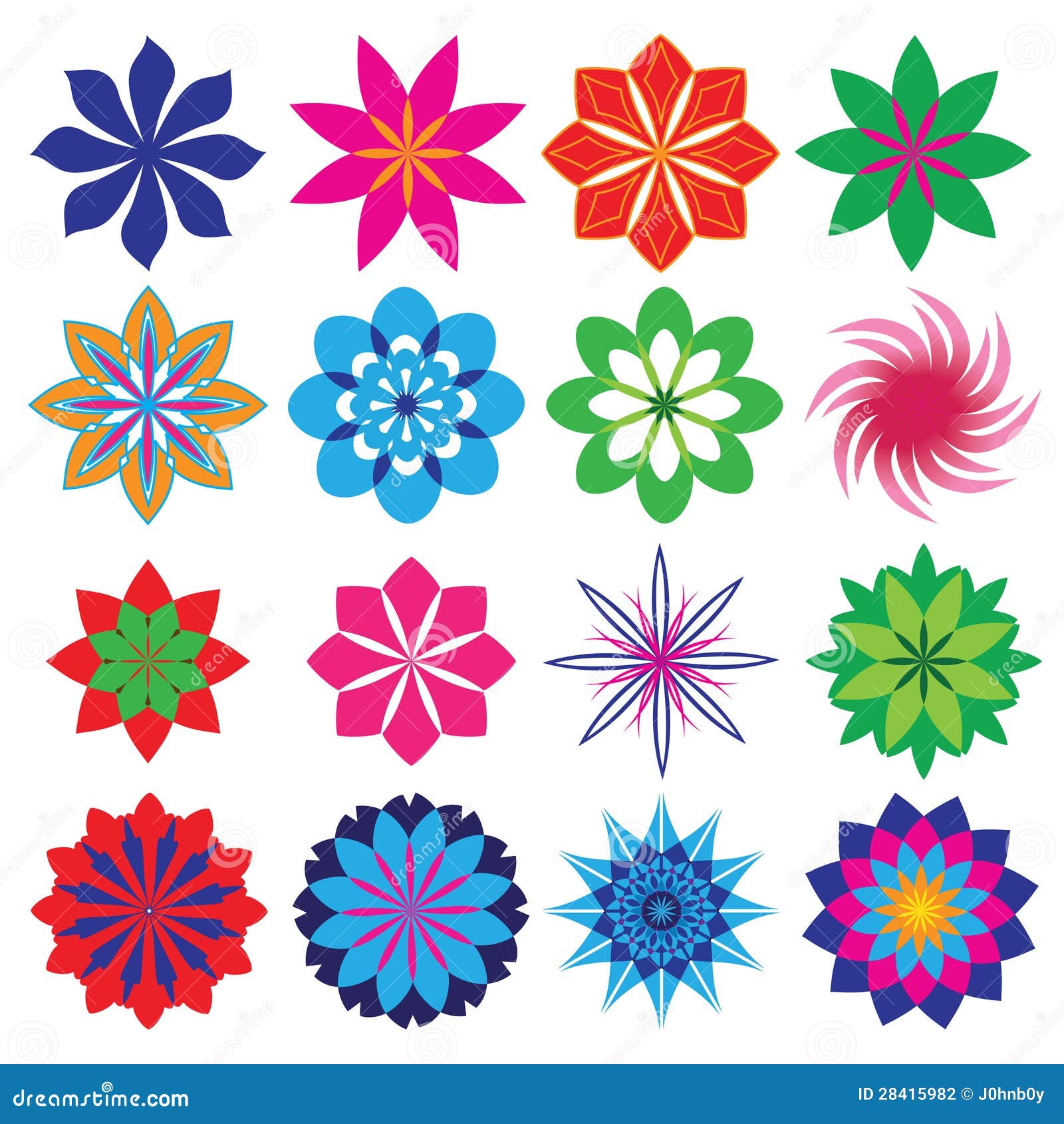 Flowers for design stock vector. Illustration of colorful - 28415982