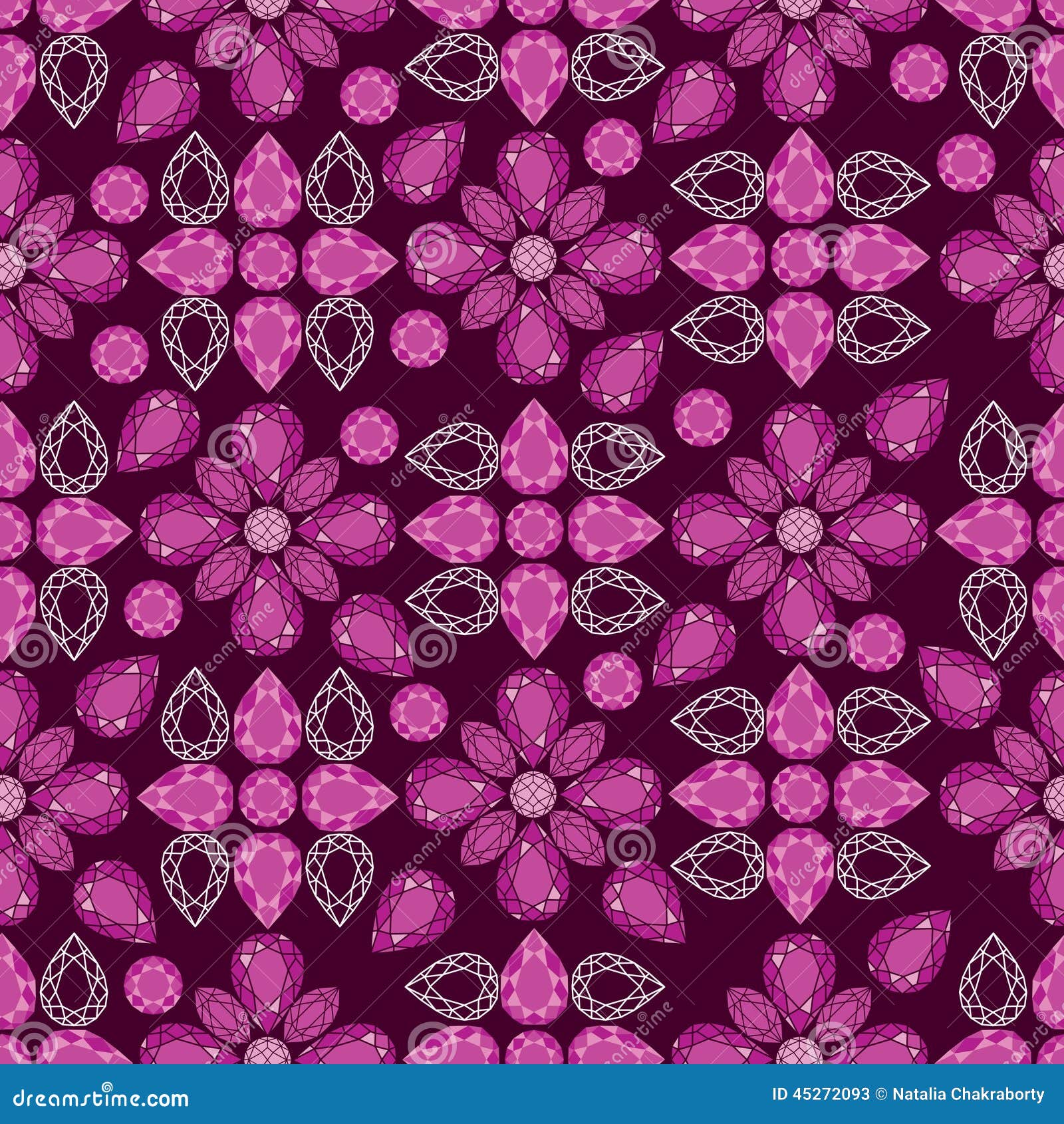 Flowers from Diamond Design Elements Stock Vector - Illustration of ...