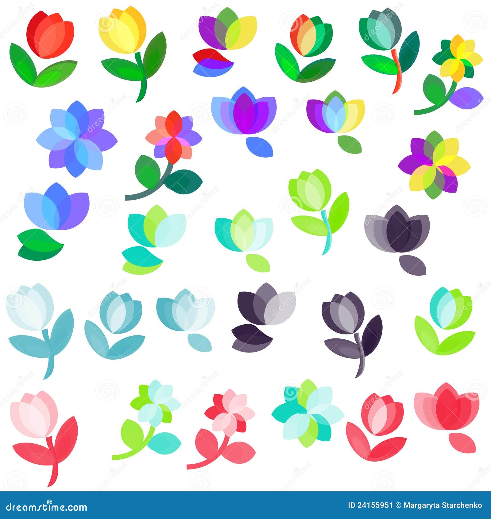 Simple Flower Vector Free Download