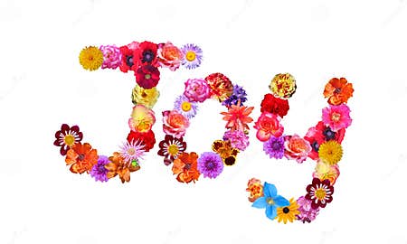 Flowers Name Joy stock illustration. Illustration of natural - 85442186