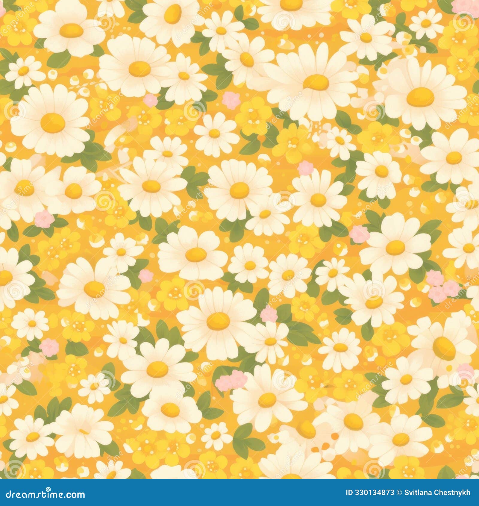 Flowers Pattern Seamless Background, Floral Repeating Illustration ...