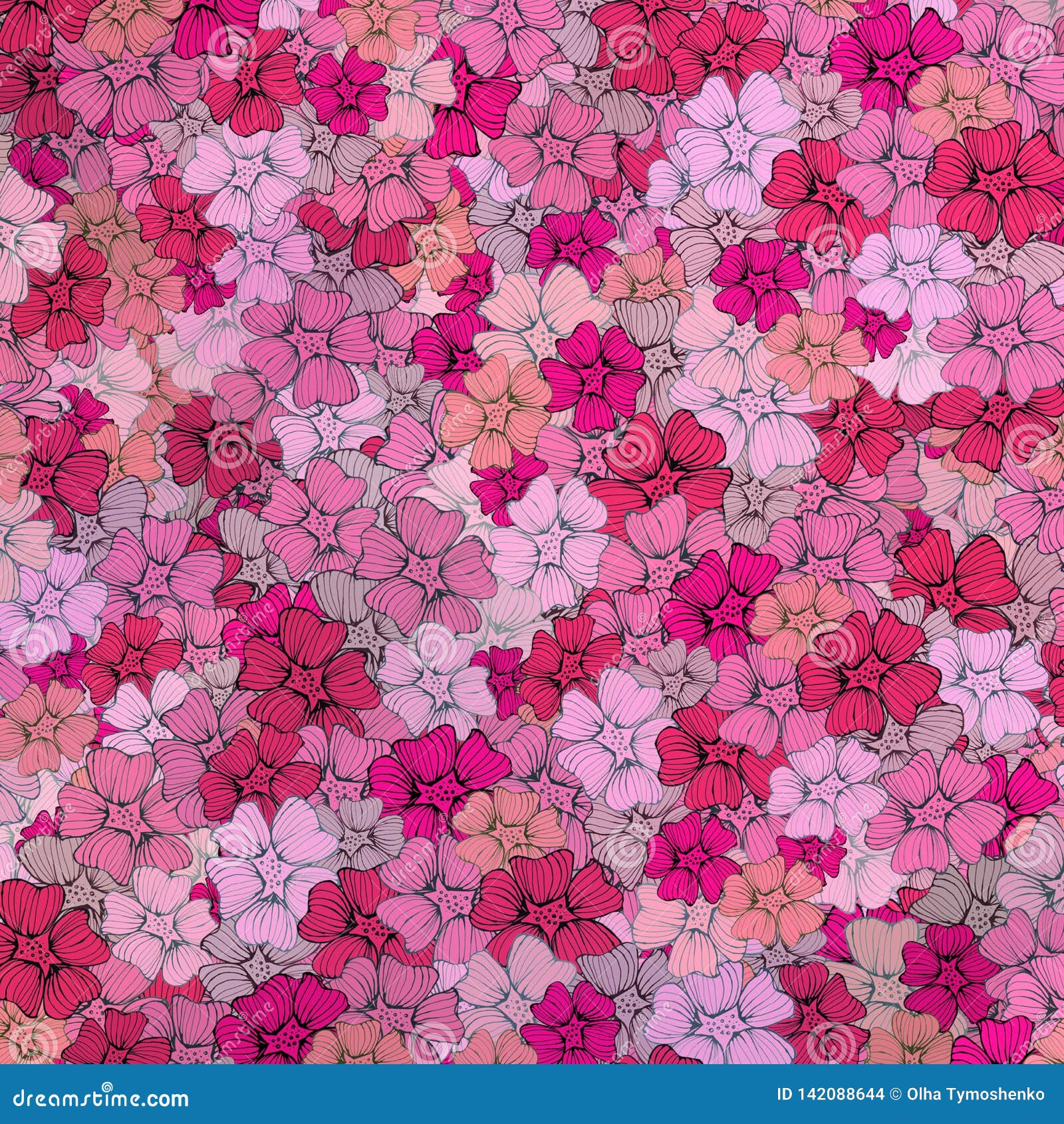 Flowers Pink Rose Floral Texture Pattern with Pink Card of Fabric Stock ...