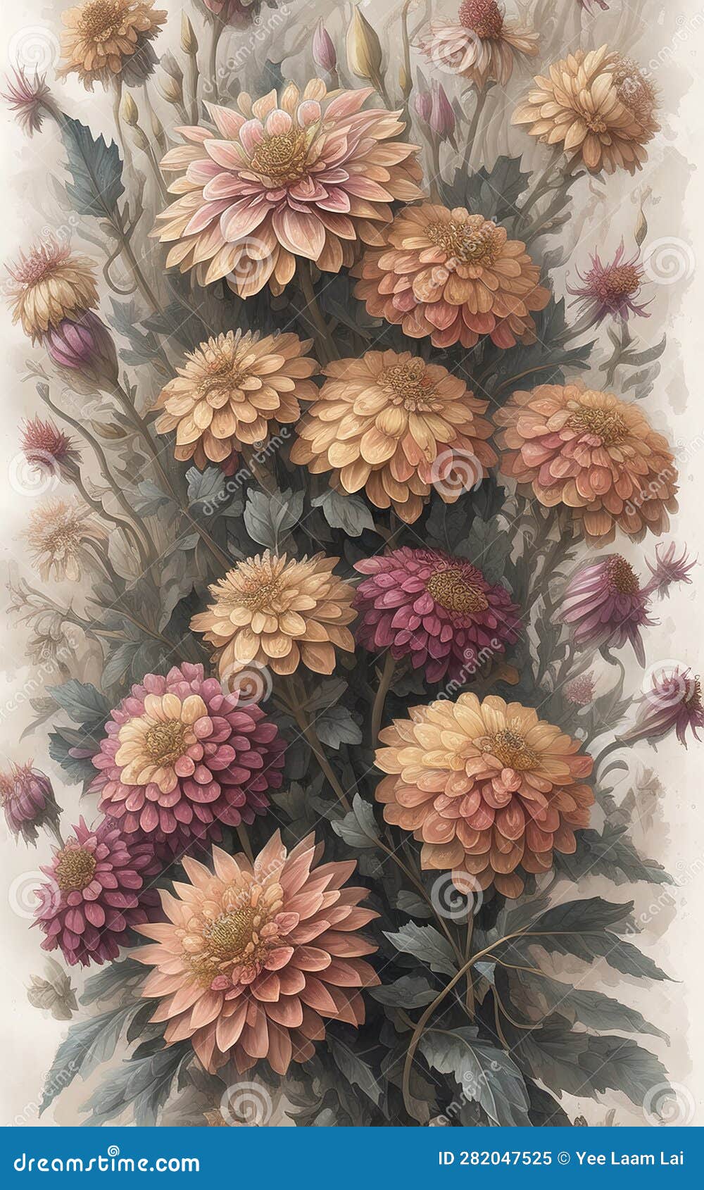 Flowers, Plants, Botanical, Generative Ai, Ai Stock Illustration ...