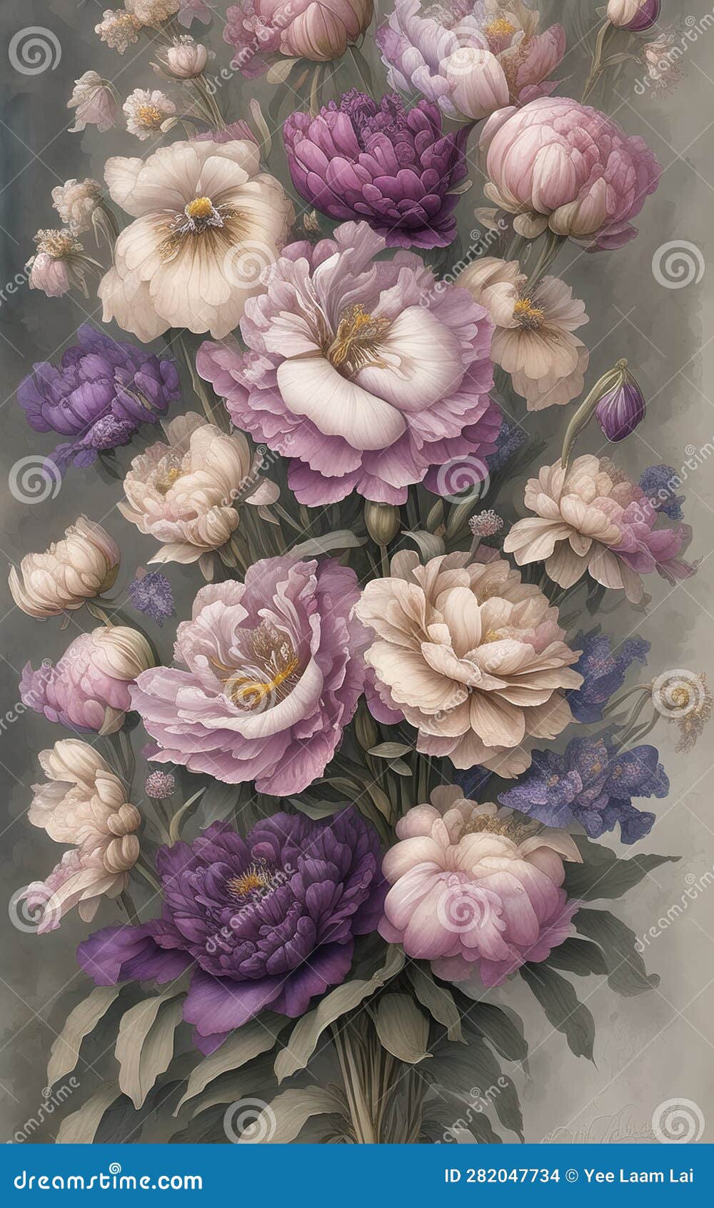 Flowers, Plants, Botanical, Generative Ai, Ai Stock Illustration ...