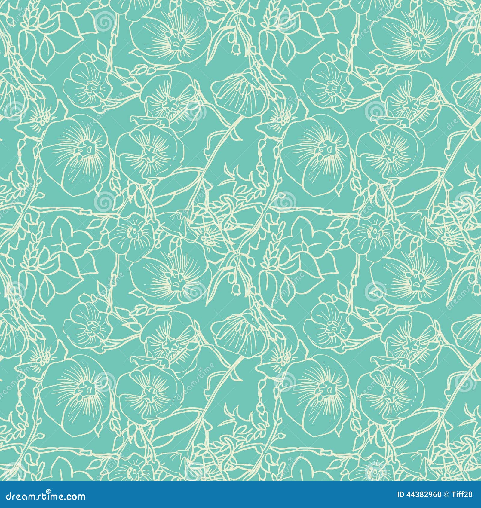 Flowers stock vector. Illustration of garden, abstract - 44382960