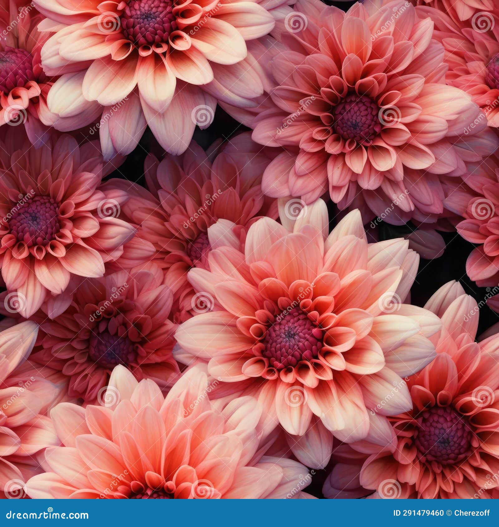 Flowers, seamless texture stock illustration. Illustration of spring ...