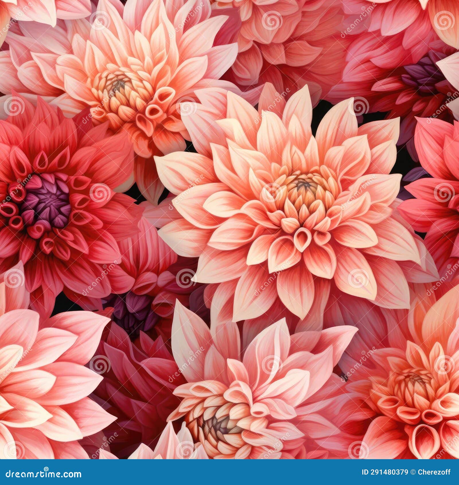 Flowers, seamless texture stock illustration. Illustration of garden ...