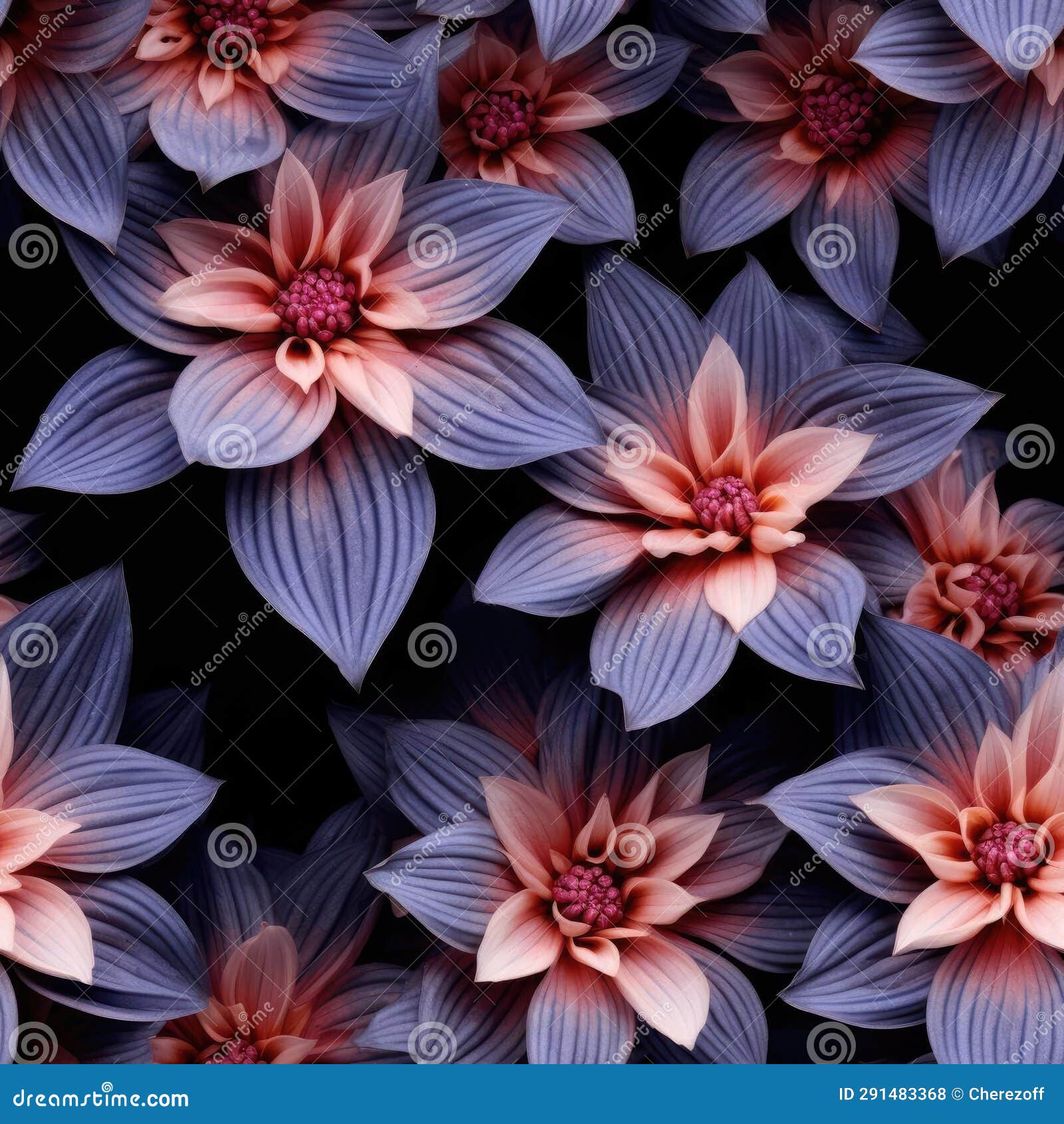 Flowers, seamless texture stock illustration. Illustration of meadow ...