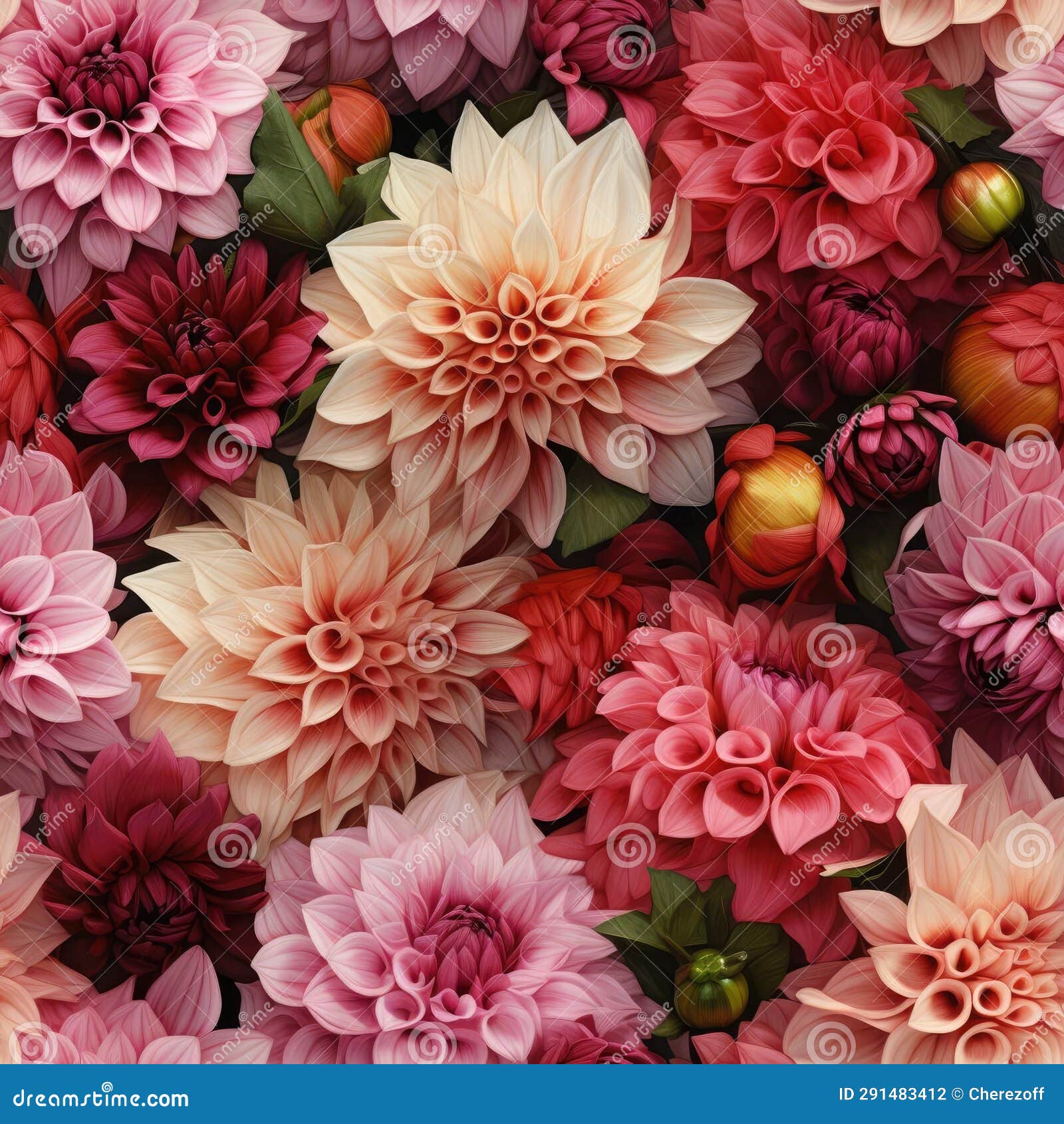 Flowers, seamless texture stock illustration. Illustration of flower ...