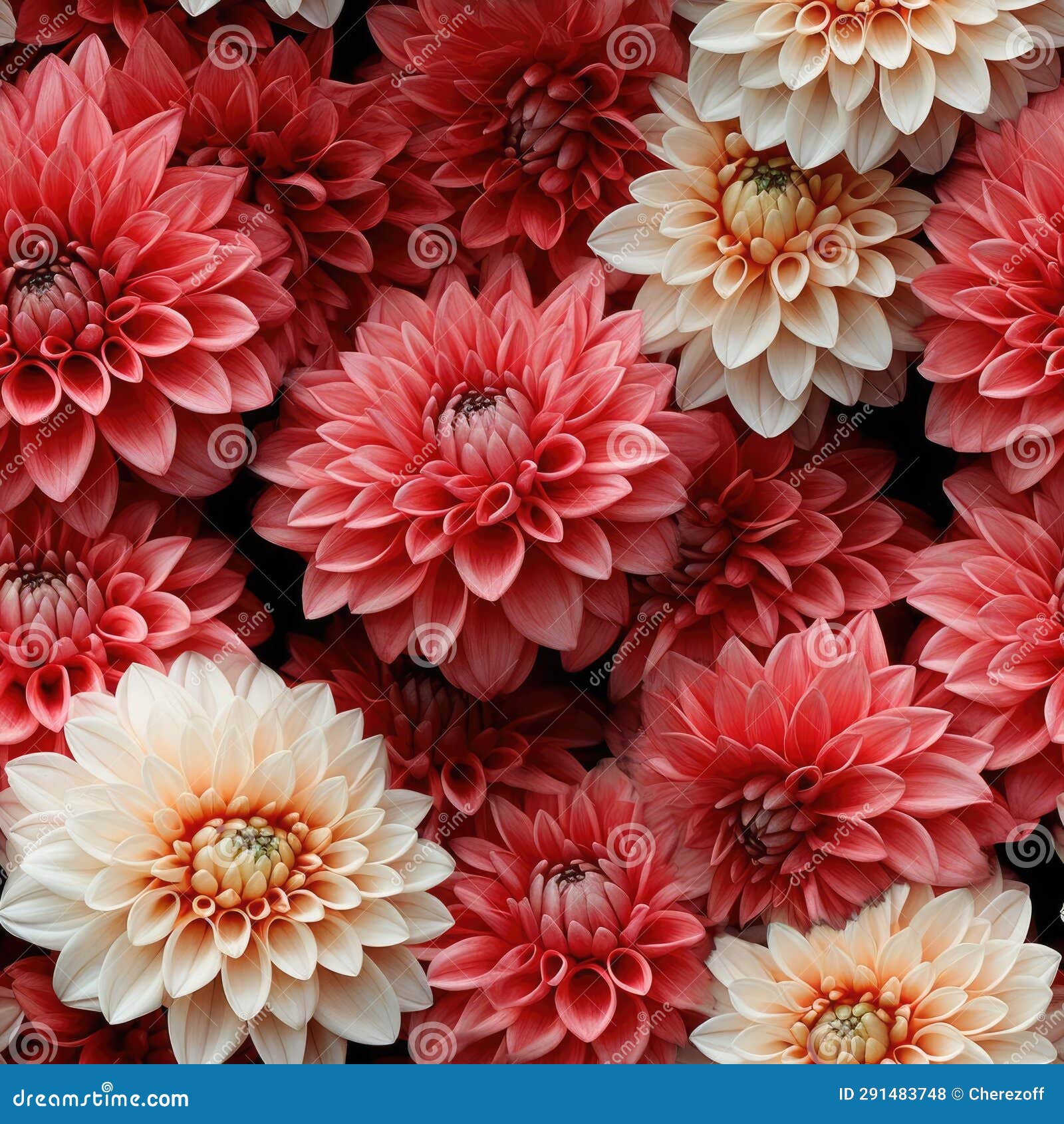 Flowers, seamless texture stock photo. Image of flowers - 291483748