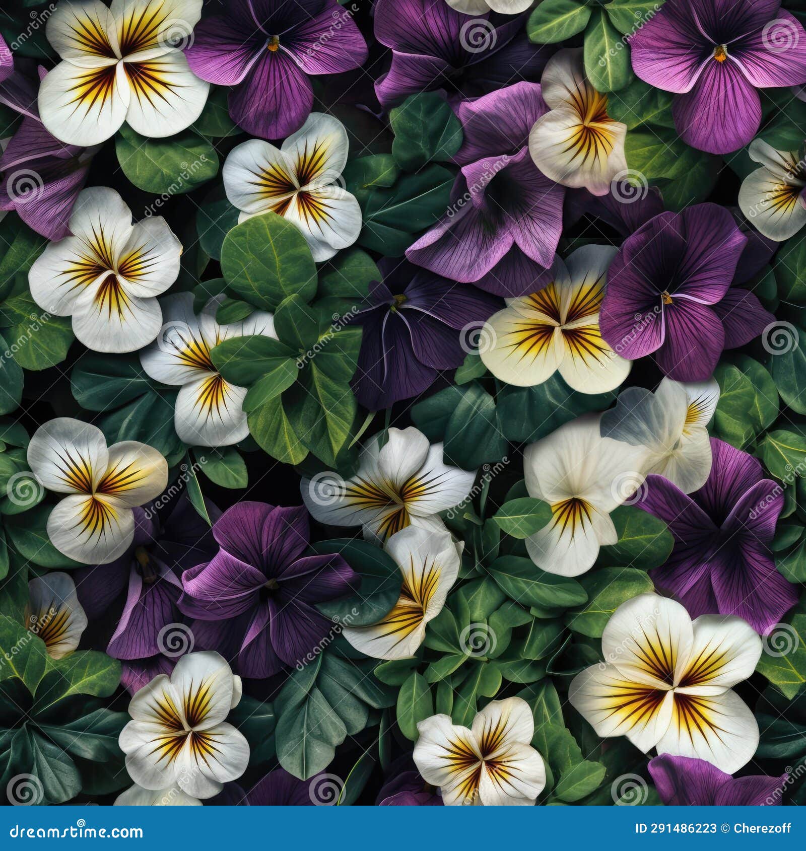 Flowers, seamless texture stock illustration. Illustration of blossom ...