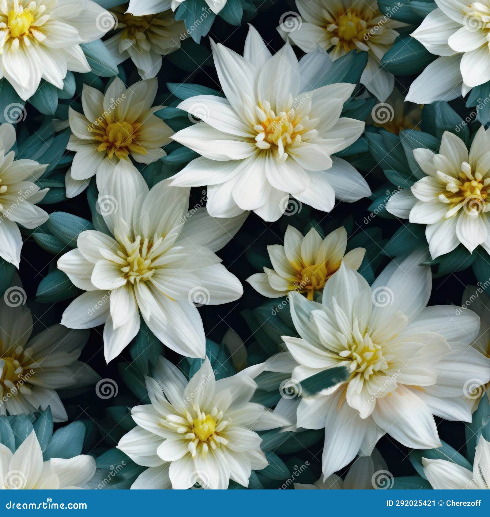 Flowers, seamless texture stock illustration. Illustration of natural ...