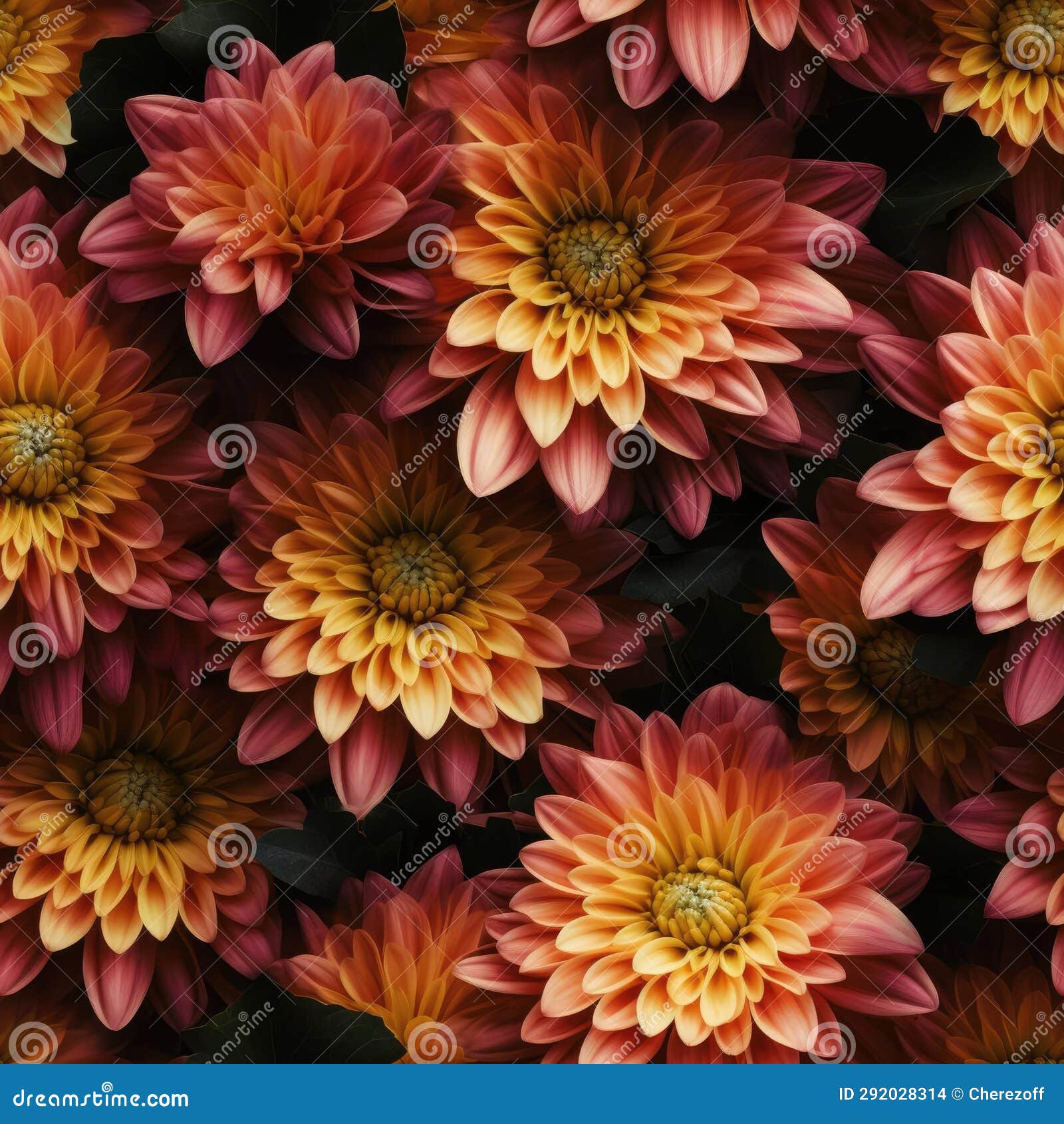 Flowers, seamless texture stock illustration. Illustration of garden ...