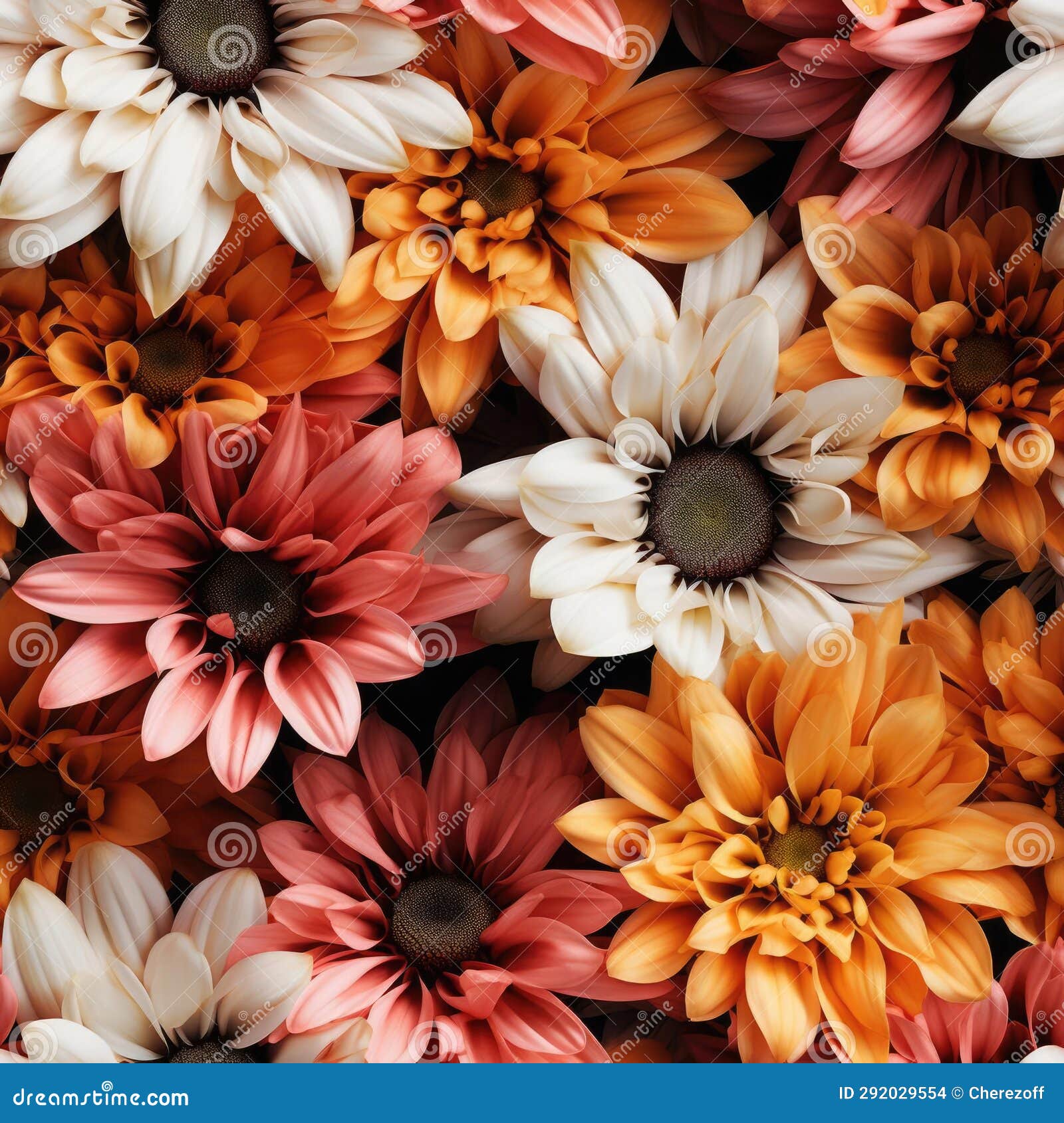 Flowers, seamless texture stock illustration. Illustration of nature ...