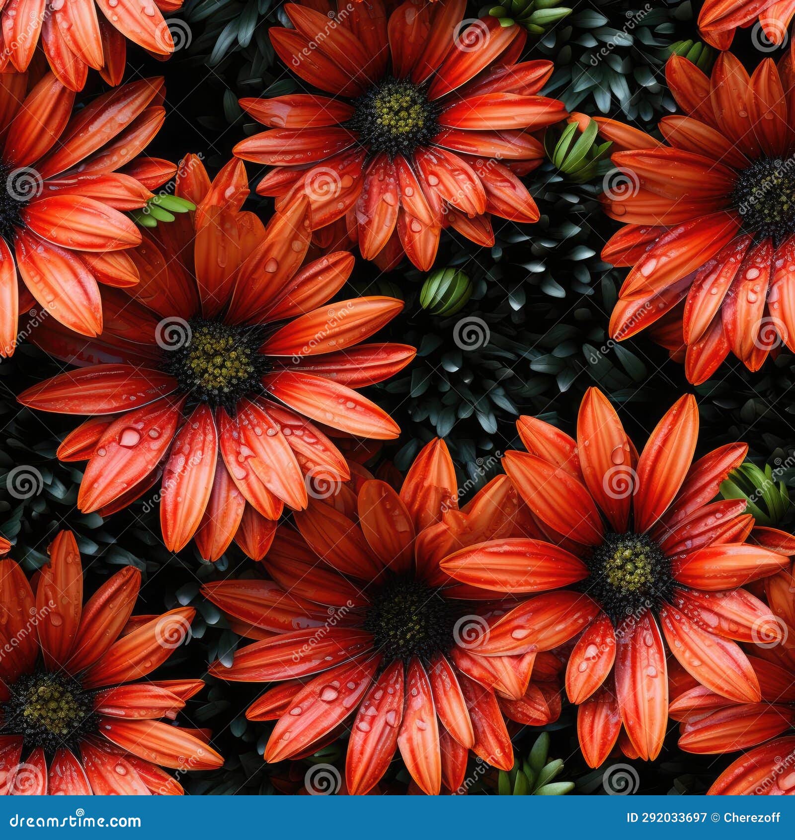 Flowers, seamless texture stock image. Image of lawn - 292033697