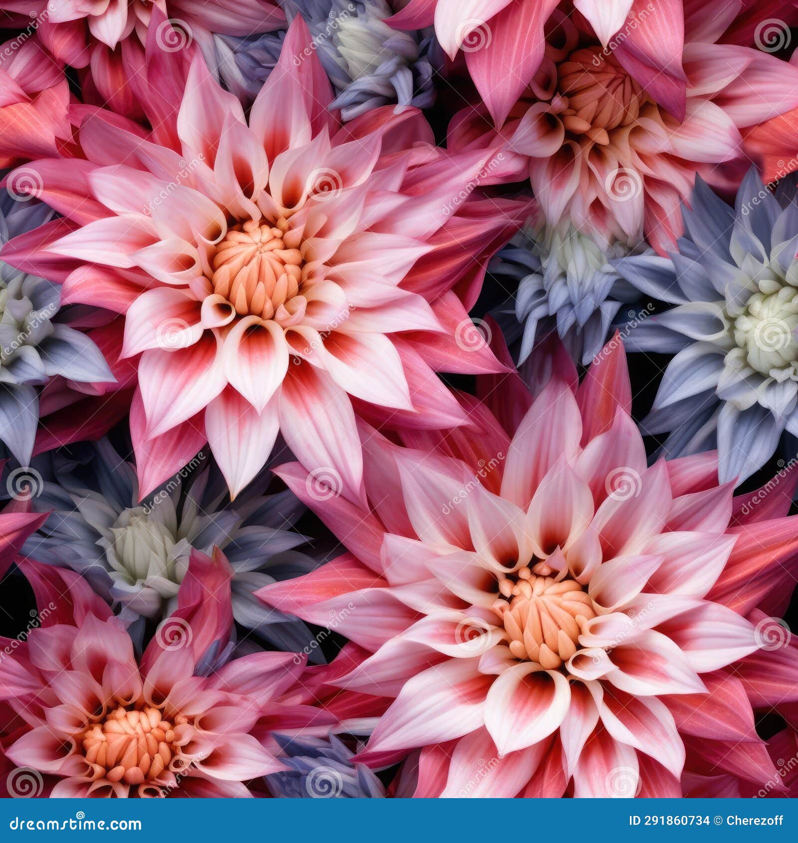 Flowers, seamless texture stock illustration. Illustration of texture ...