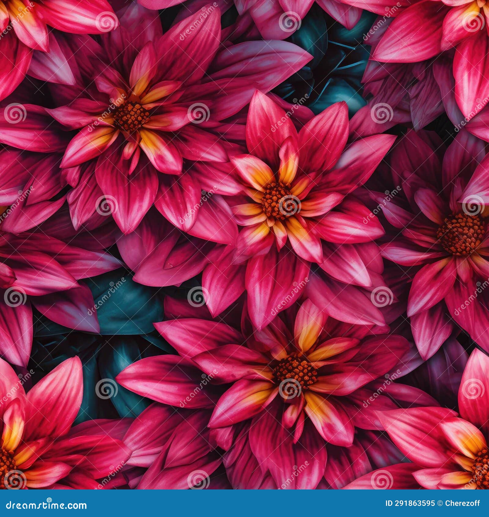 Flowers, seamless texture stock illustration. Illustration of pattern ...