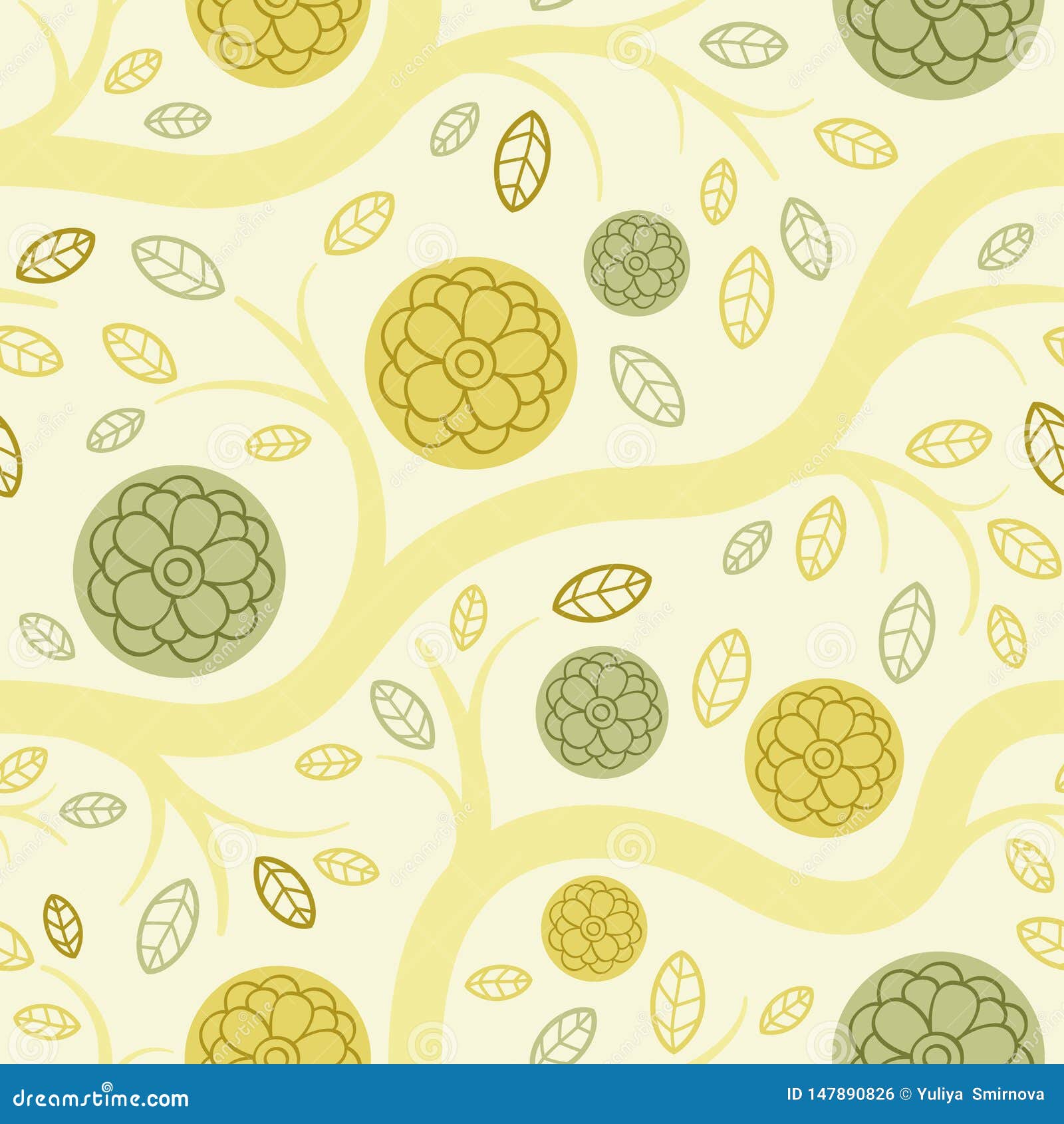 Flowers in the Summer Forest Seamless Pattern. Stock Vector ...