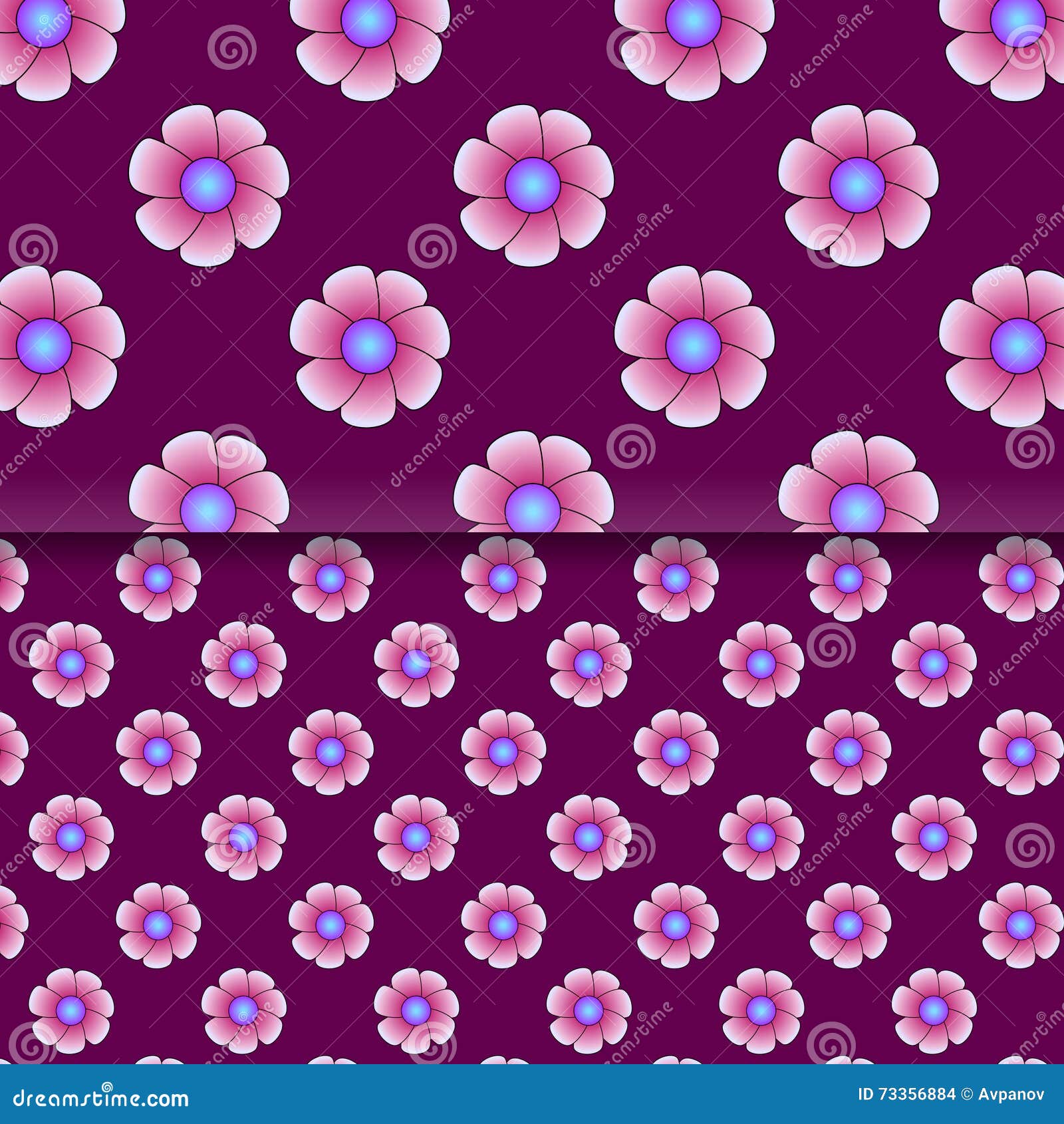 Flowers Summer Pattern Texture Seamless Wallpaper 2 Stock Vector ...