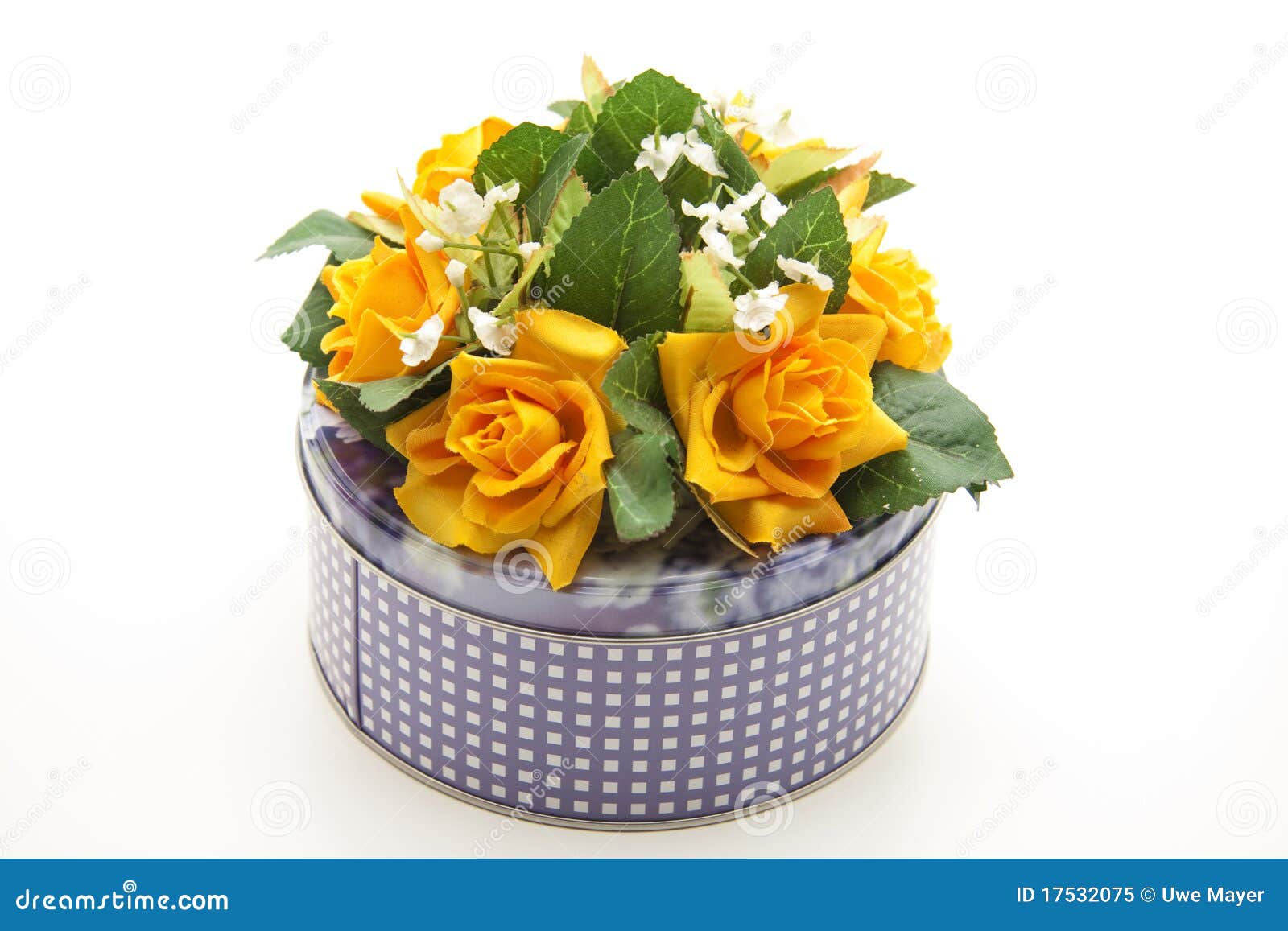Flowers on tin can stock image. Image of blossom, sheet - 17532075