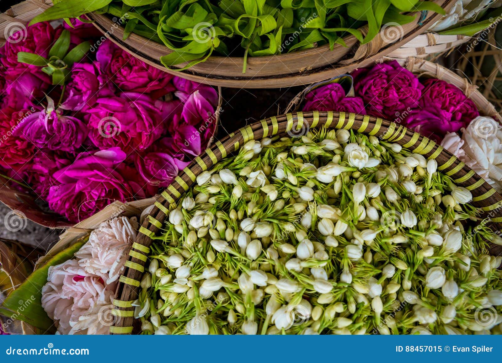 Flowers for Traditional Hindu Offerings Stock Image - Image of flora ...