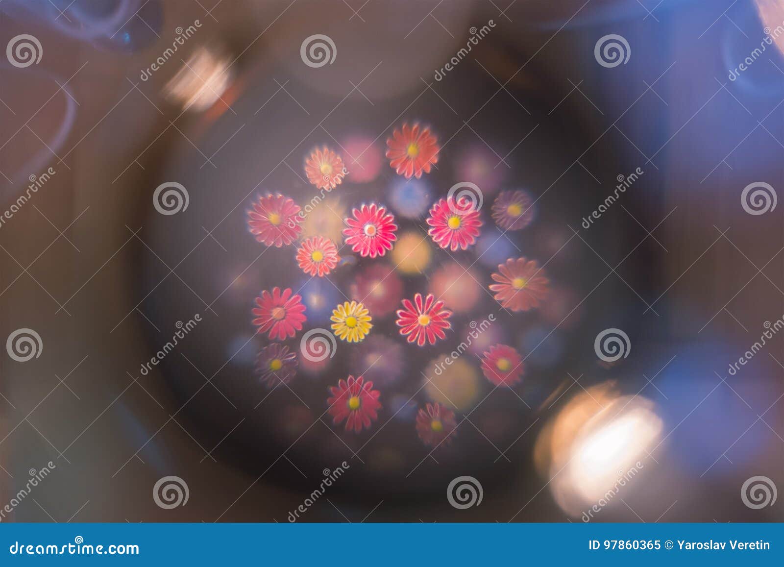 Flowers Under Microscope View, Tissue Show of Actively Dividing Cells ...