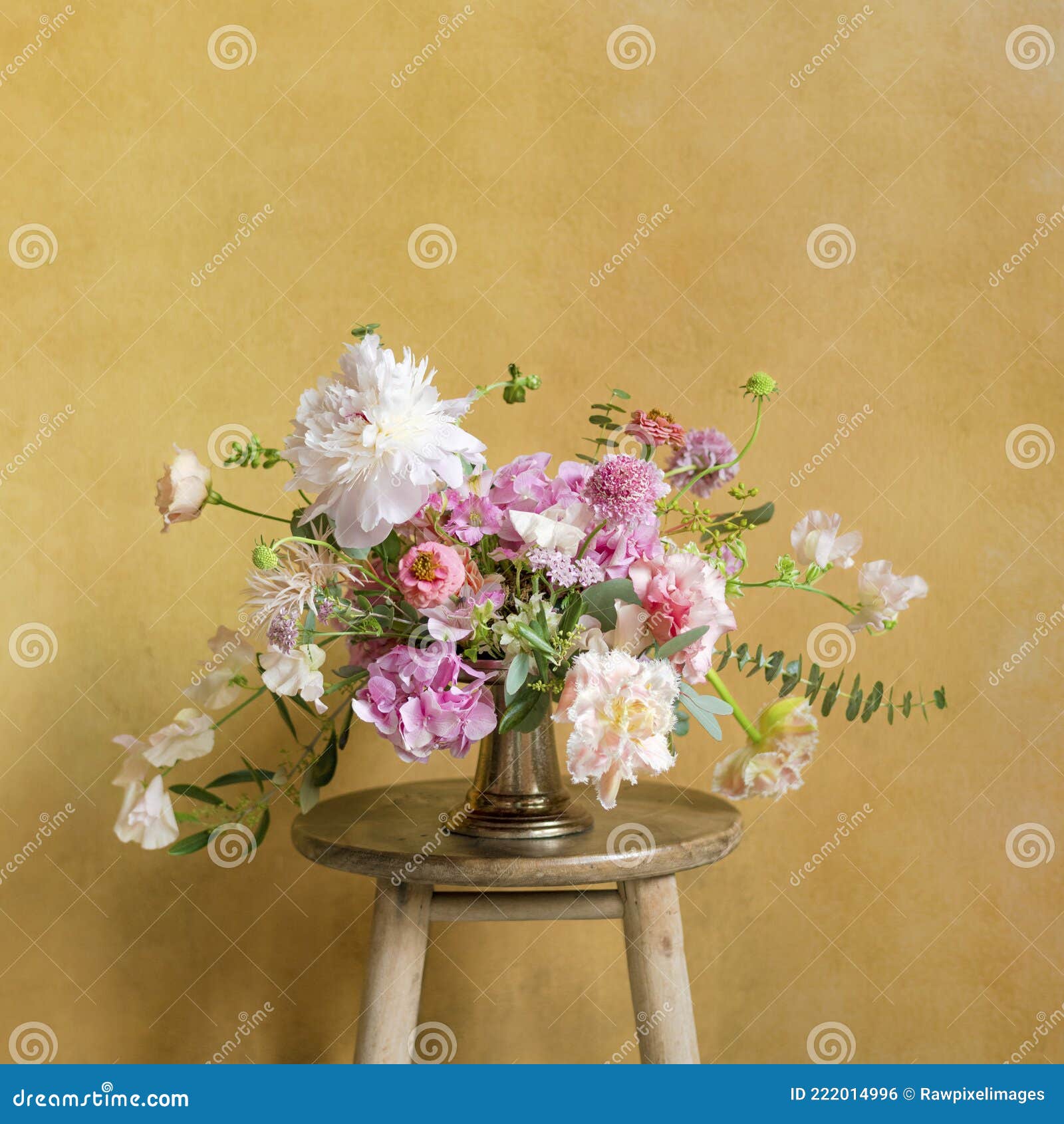 Flowers in a Vase on a Stool Stock Photo - Image of florist, elegance ...
