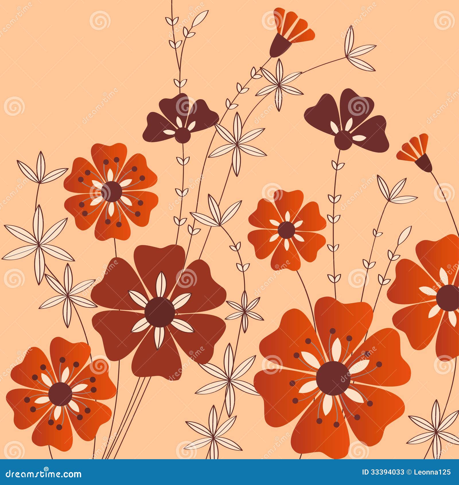 Flowers stock vector. Illustration of background, illustrations - 33394033