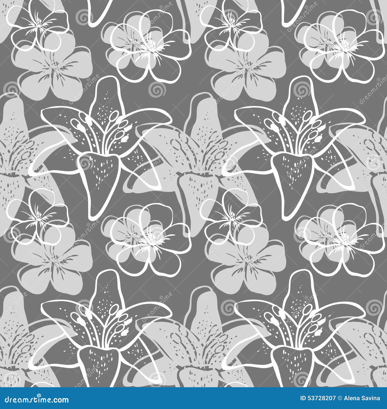 FlowersBackground5 stock vector. Illustration of nature - 53728207