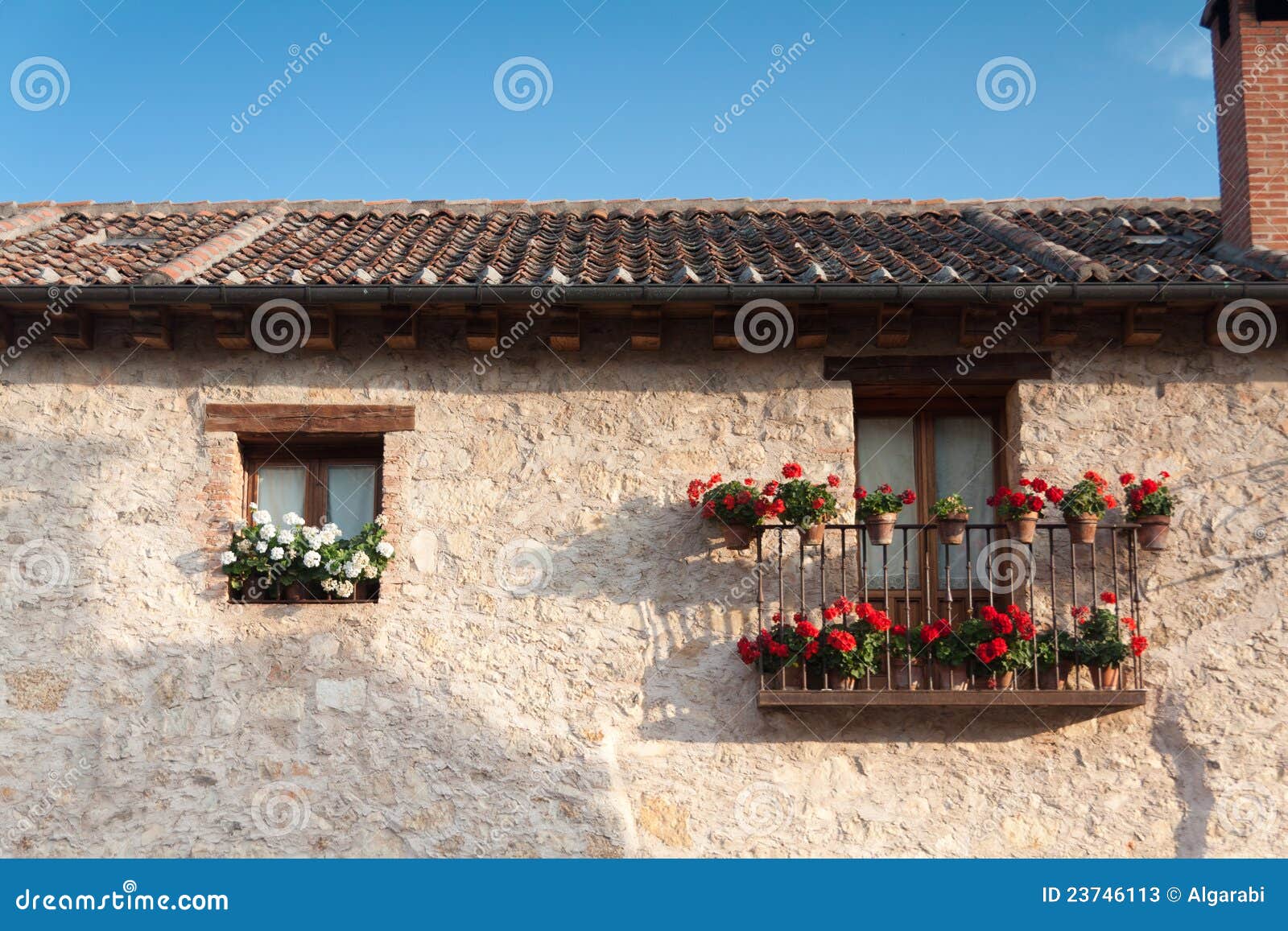 Flowery house stock image. Image of floral, glass, flower - 23746113
