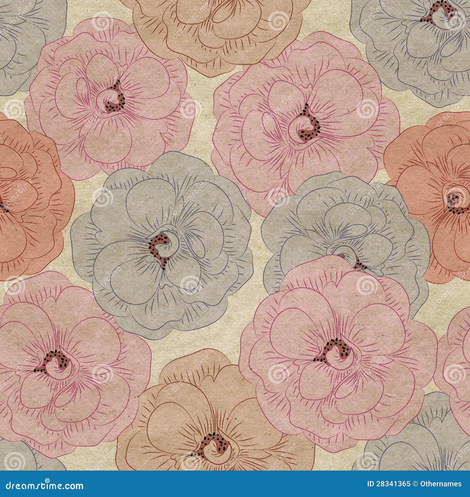Flowery Wallpaper Background Royalty-Free Stock Photography ...