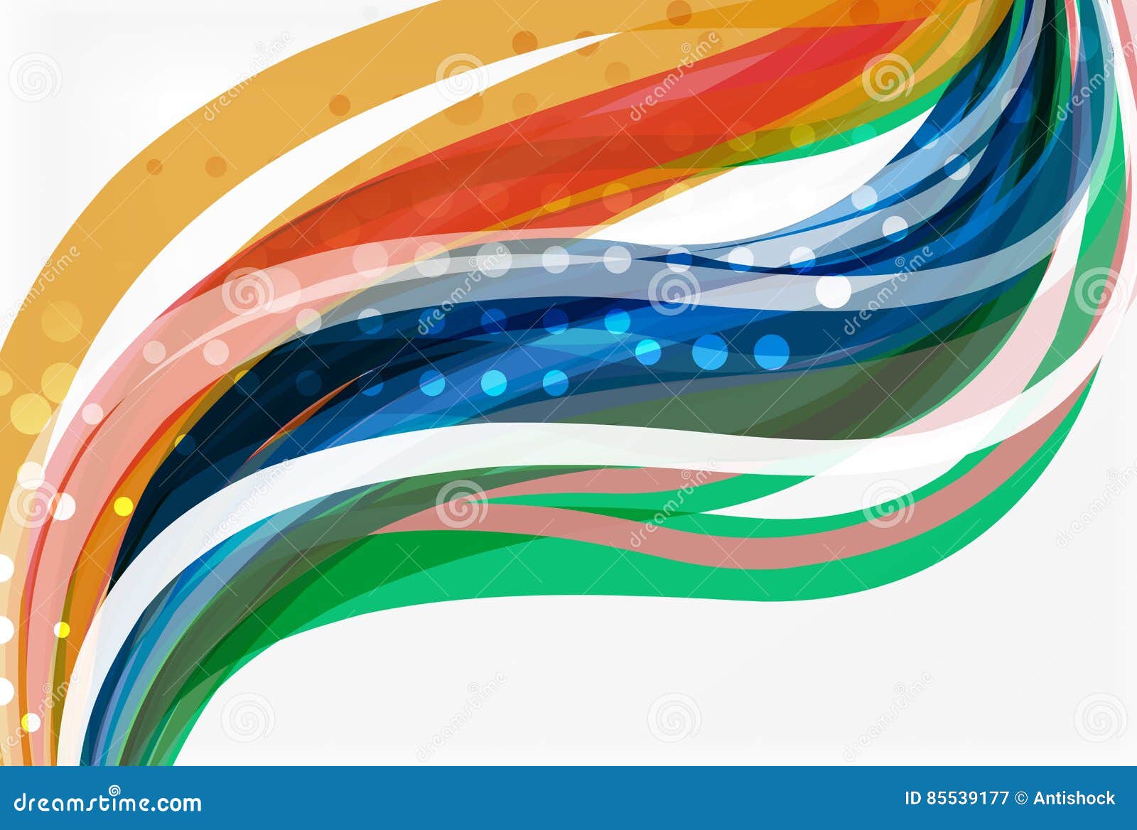 Flowing Abstract Background Stock Vector - Illustration of green, blur ...