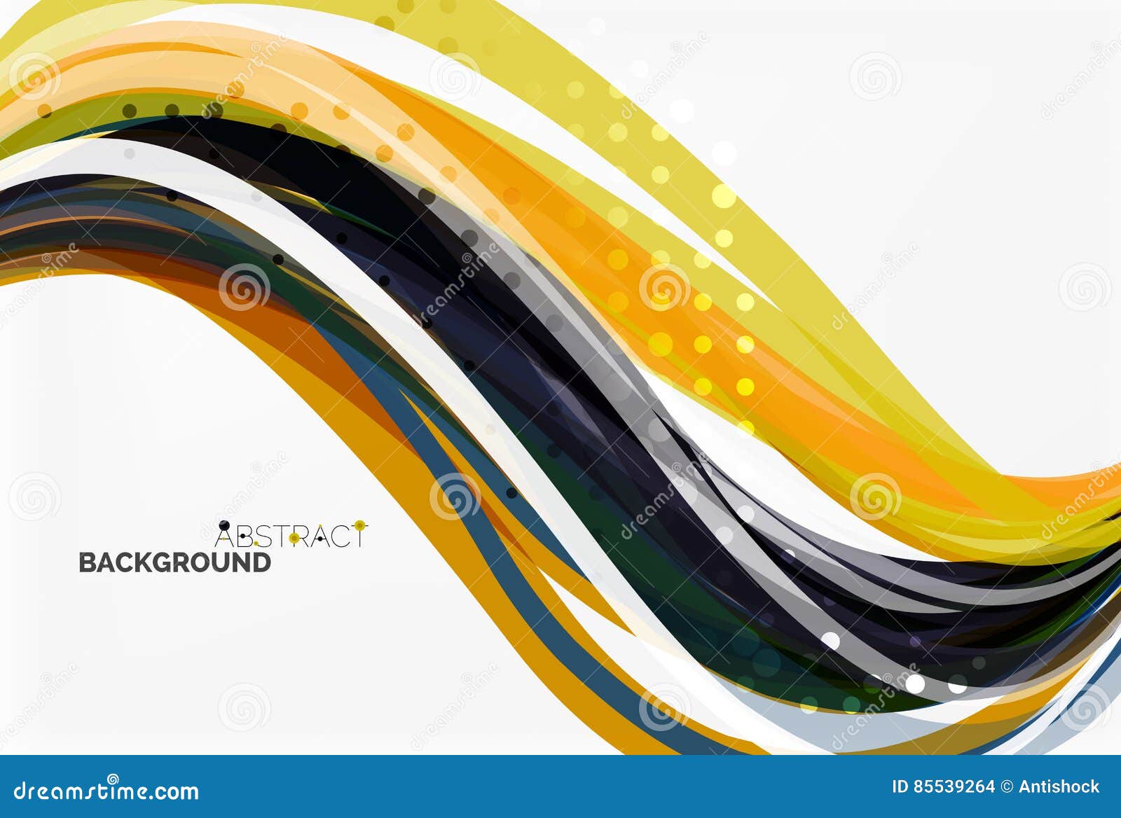 Flowing Abstract Background Stock Vector - Illustration of flowing ...