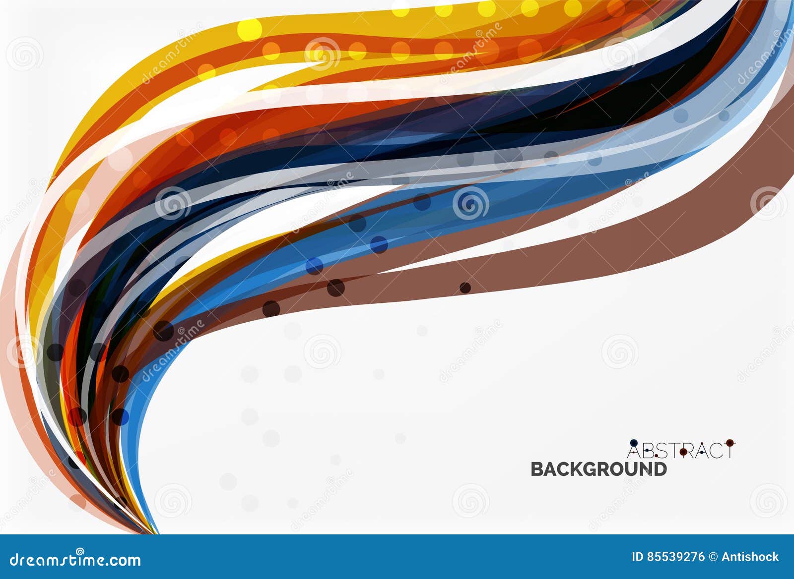 Flowing Abstract Background Stock Vector - Illustration of backgrounds ...