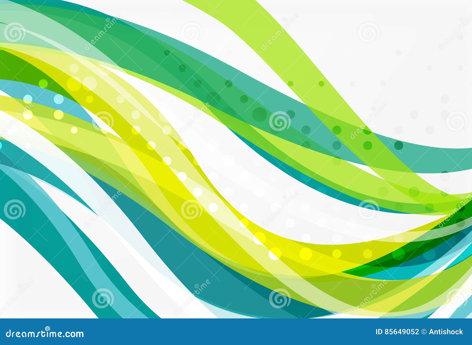 Flowing Abstract Background Stock Vector - Illustration of green ...