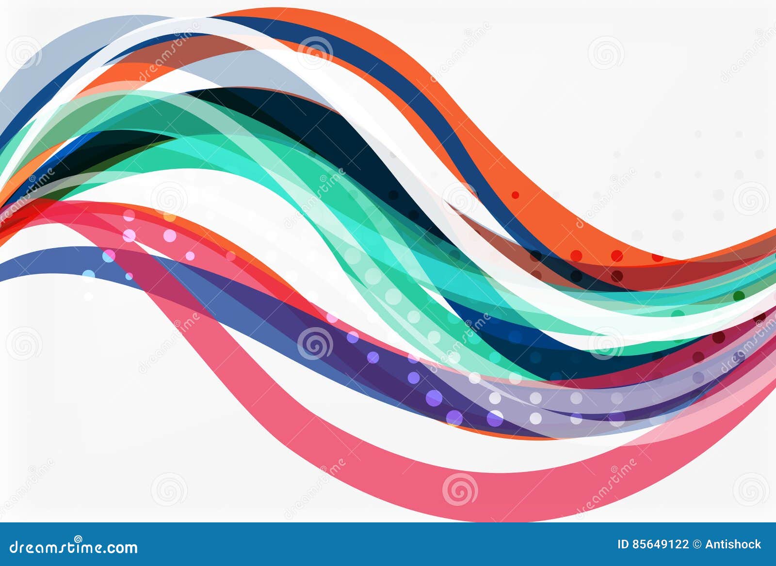 Flowing Abstract Background Stock Vector - Illustration of flow, curl ...