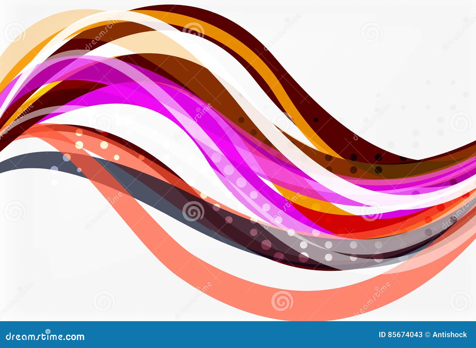Flowing Abstract Background Stock Vector - Illustration of curl ...