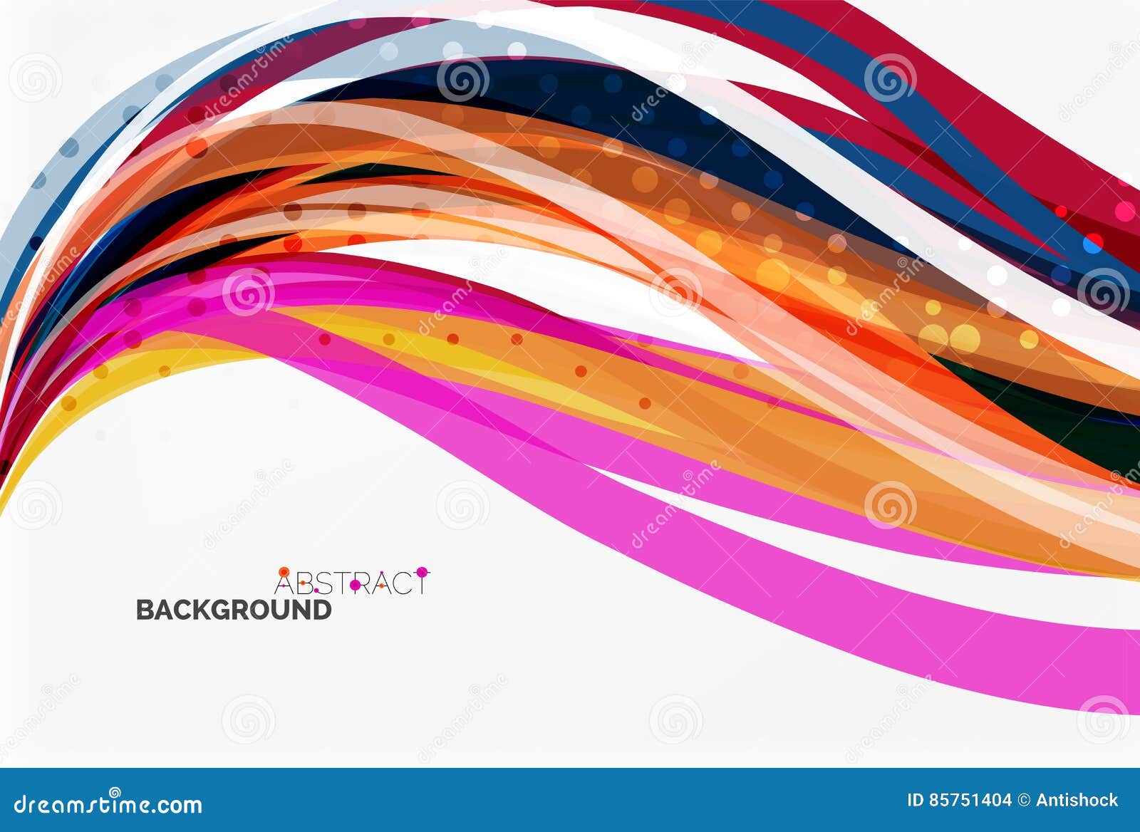 Flowing Abstract Background Stock Vector - Illustration of collection ...
